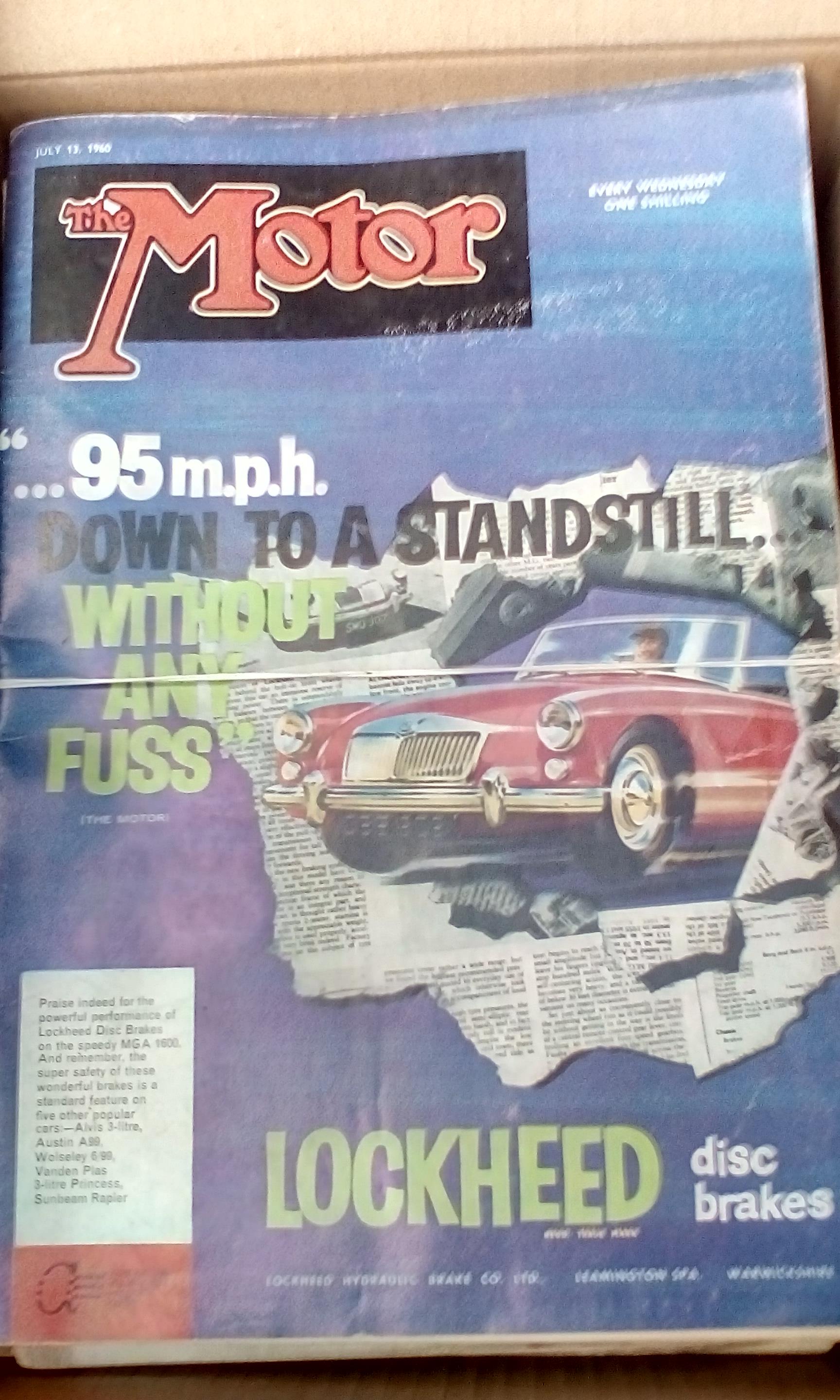 Collection of vintage motor magazines