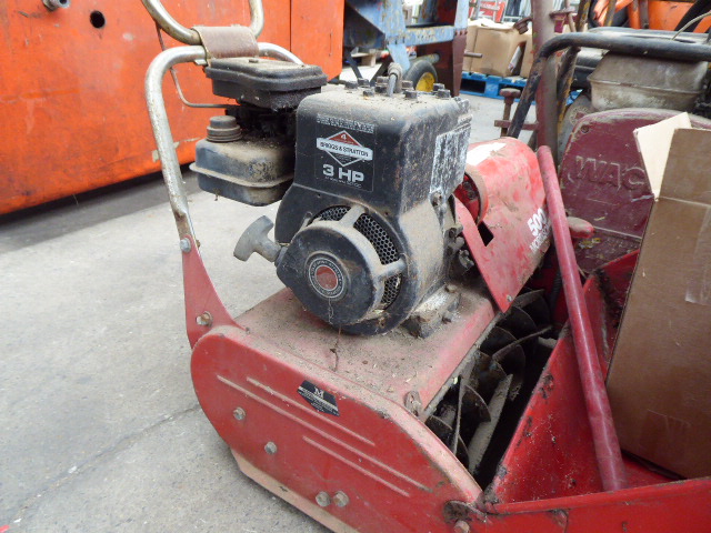 Morrison Olympic 4 500 petrol engine cylinder lawn mower with grass box ...