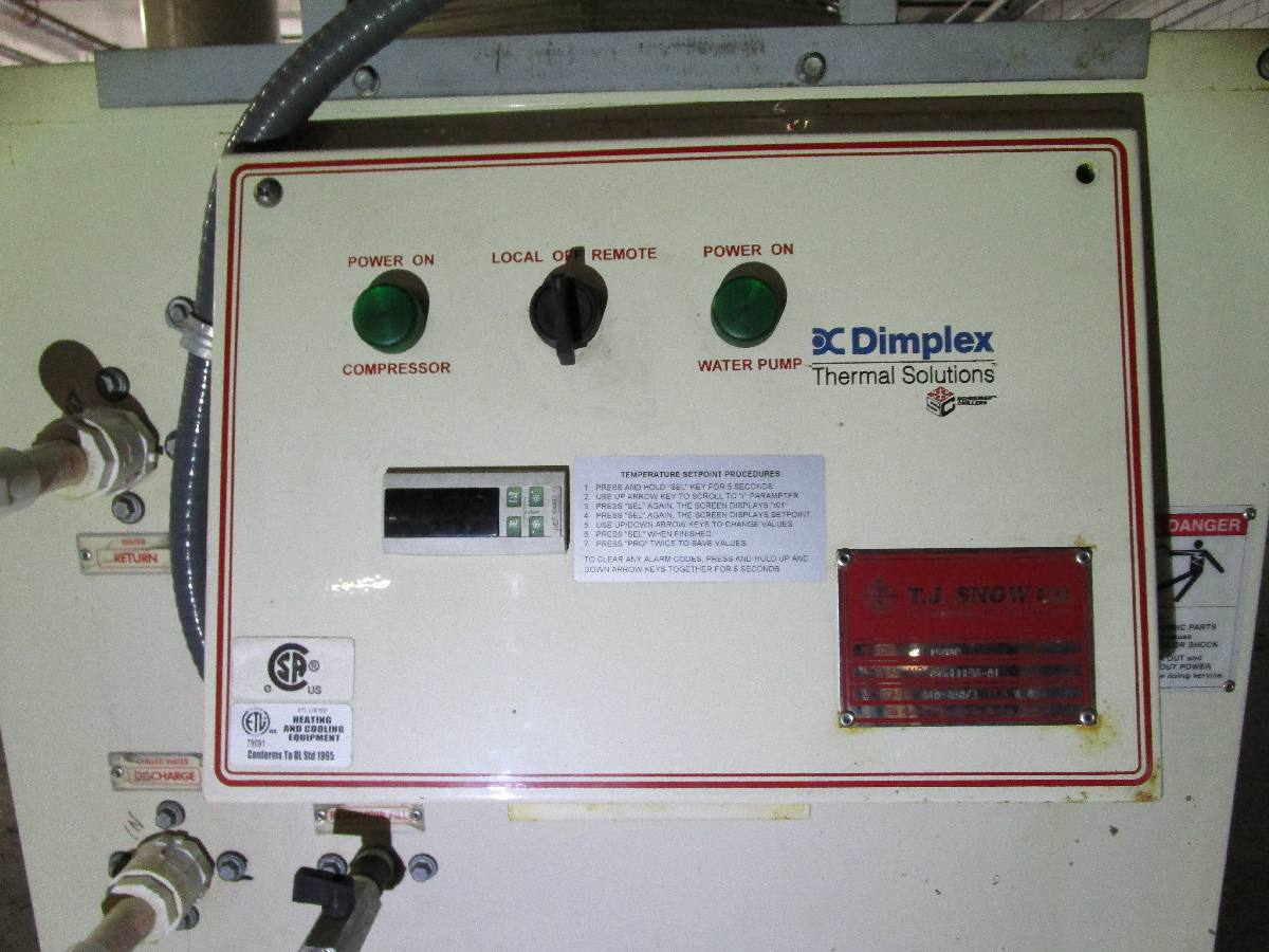 Dimplex Model 150AC 1 1/2 Ton Water Chiller, Serial Number: 07G11198=01 ...