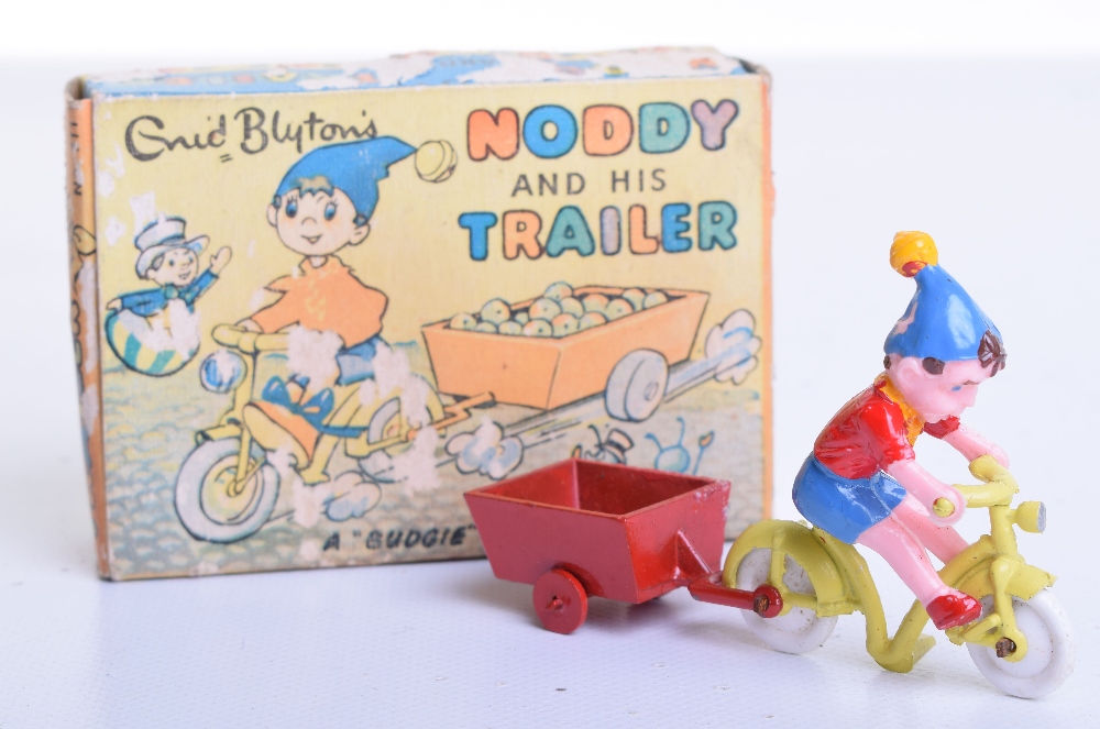 Budgie Noddy and his Trailer, 1960/61, Plastic Noddy figure riding his ...
