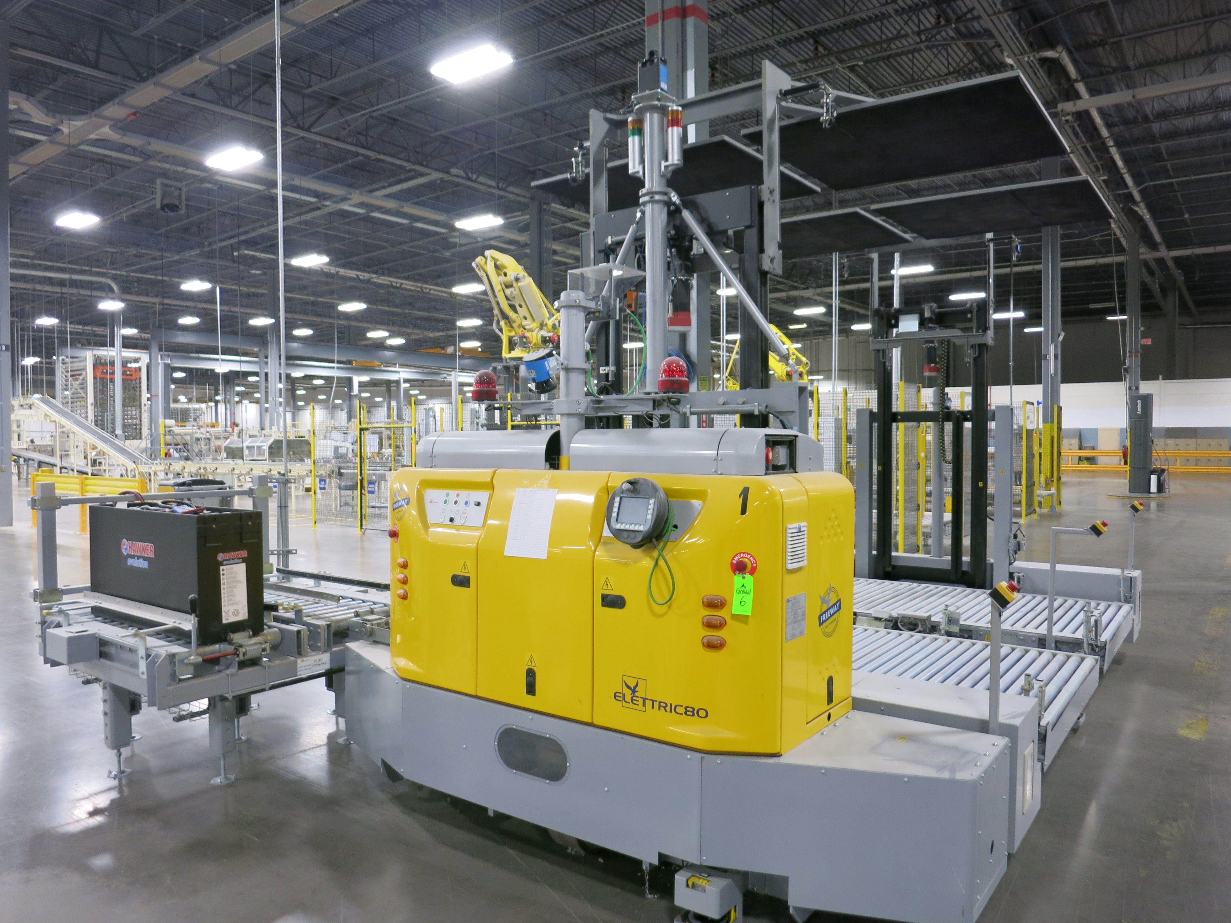 Elettric80 LGV (laser guided vehicle) barge with conveyor; 2013 vintage ...