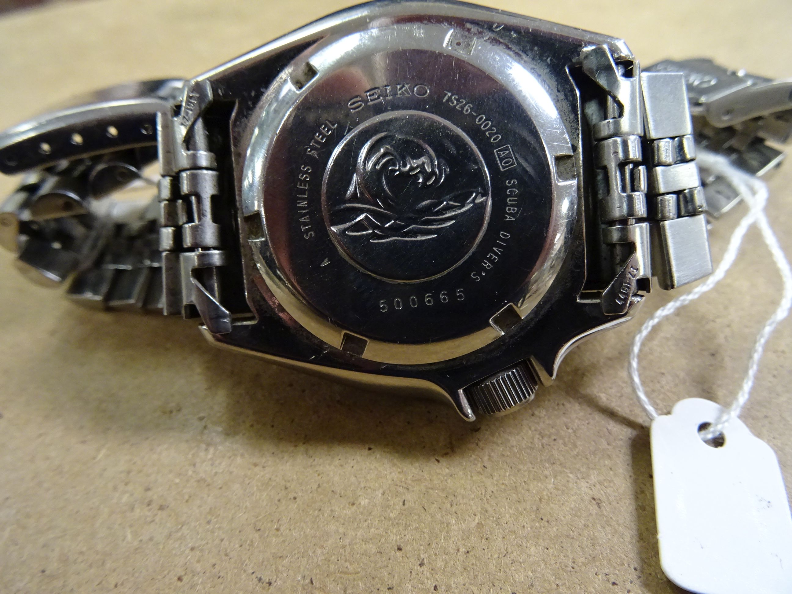 Seiko Automatic divers watch 200m 7526-0020 in stainless steel