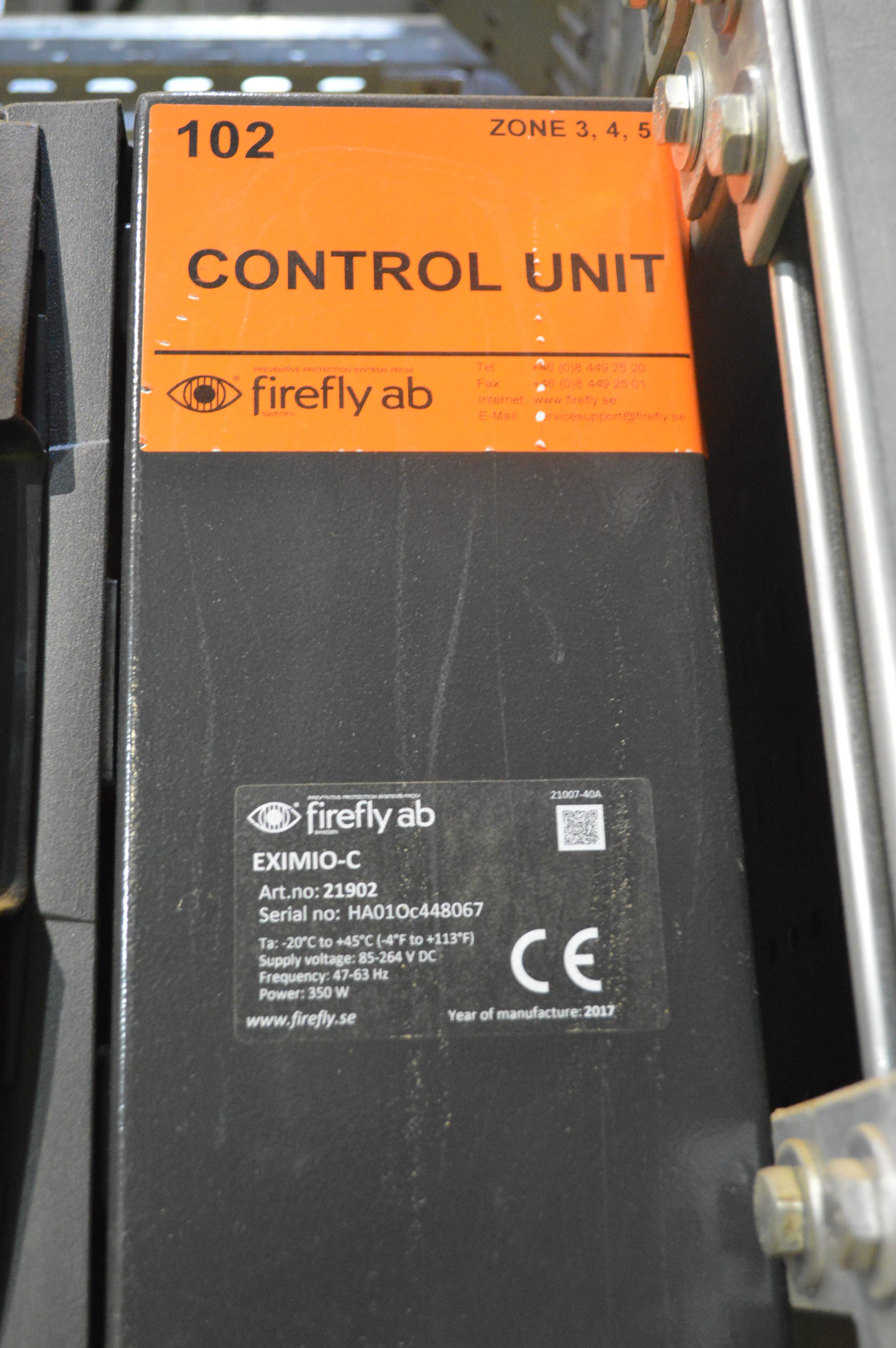 Firefly AB Preventative Protection System, with Eximio-C Intuvision ...
