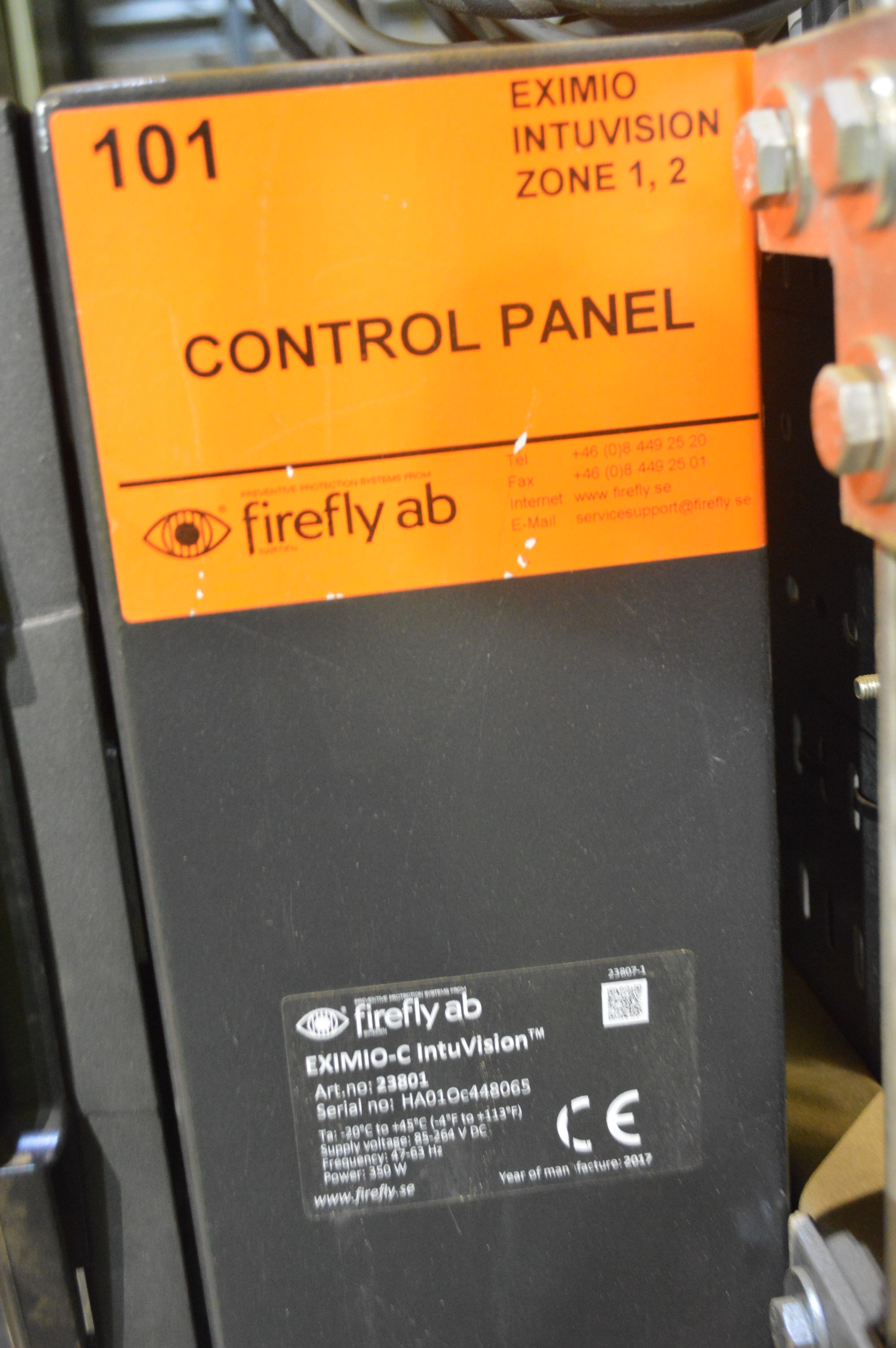 Firefly AB Preventative Protection System, with Eximio-C Intuvision ...