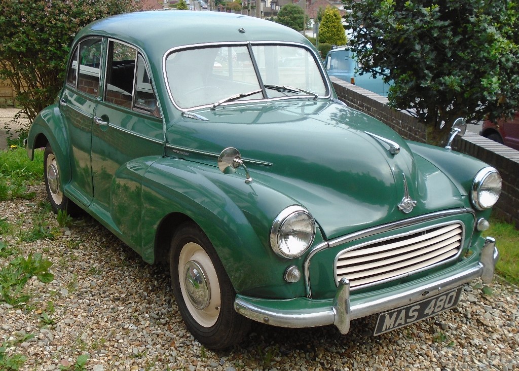A 1956 Morris Minor four door split screen saloon, registration number ...