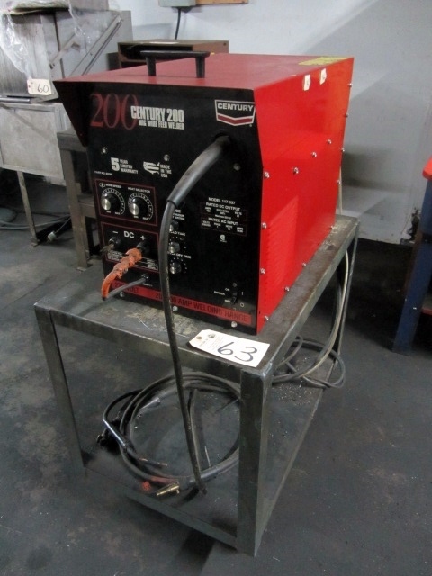 Century 200 Mig Welder with Variable Speeds, 20-200 Welding Range, sn:83160