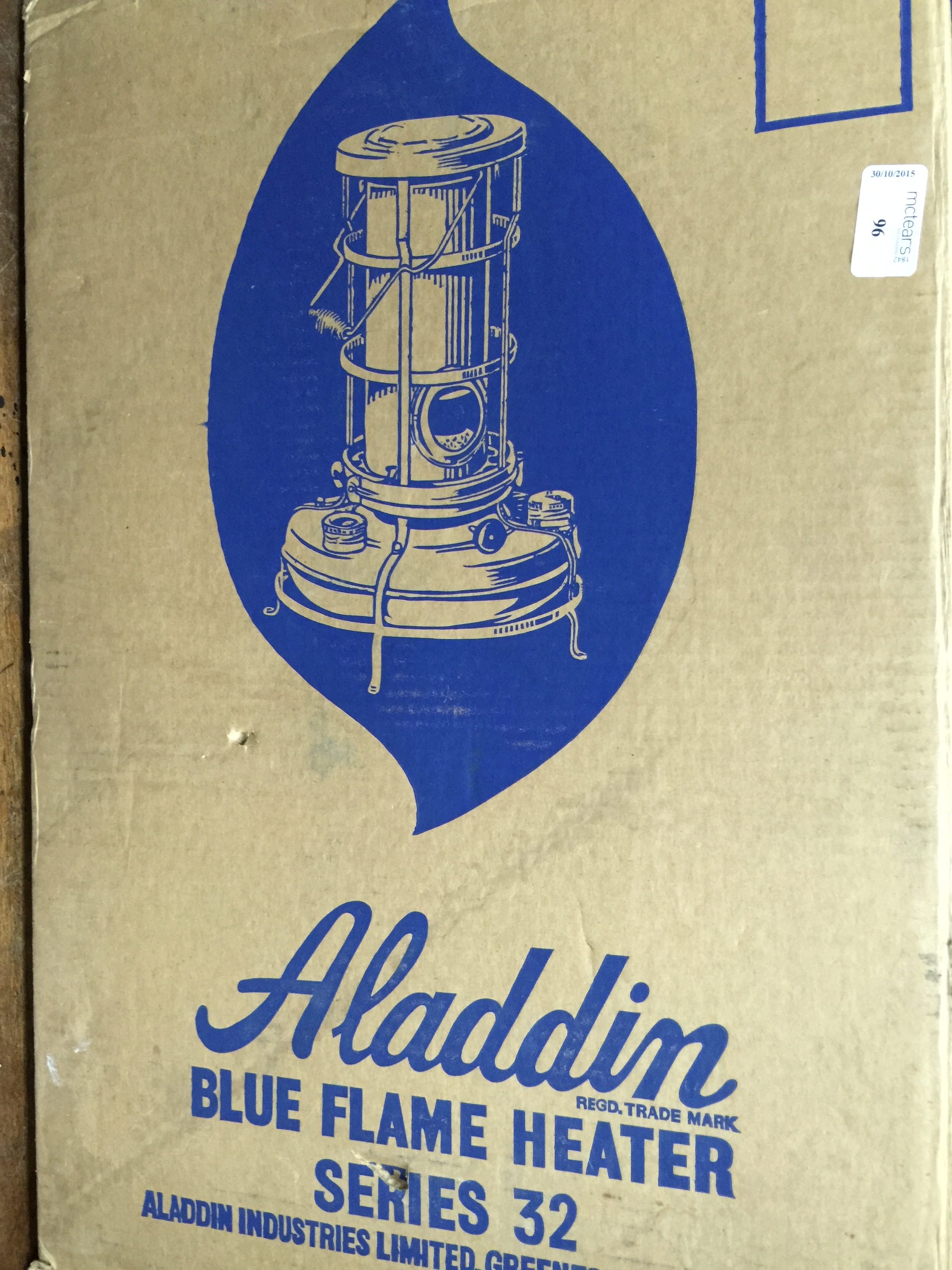 ALADDIN BLUE FLAME PARAFIN HEATER series 32, in original box