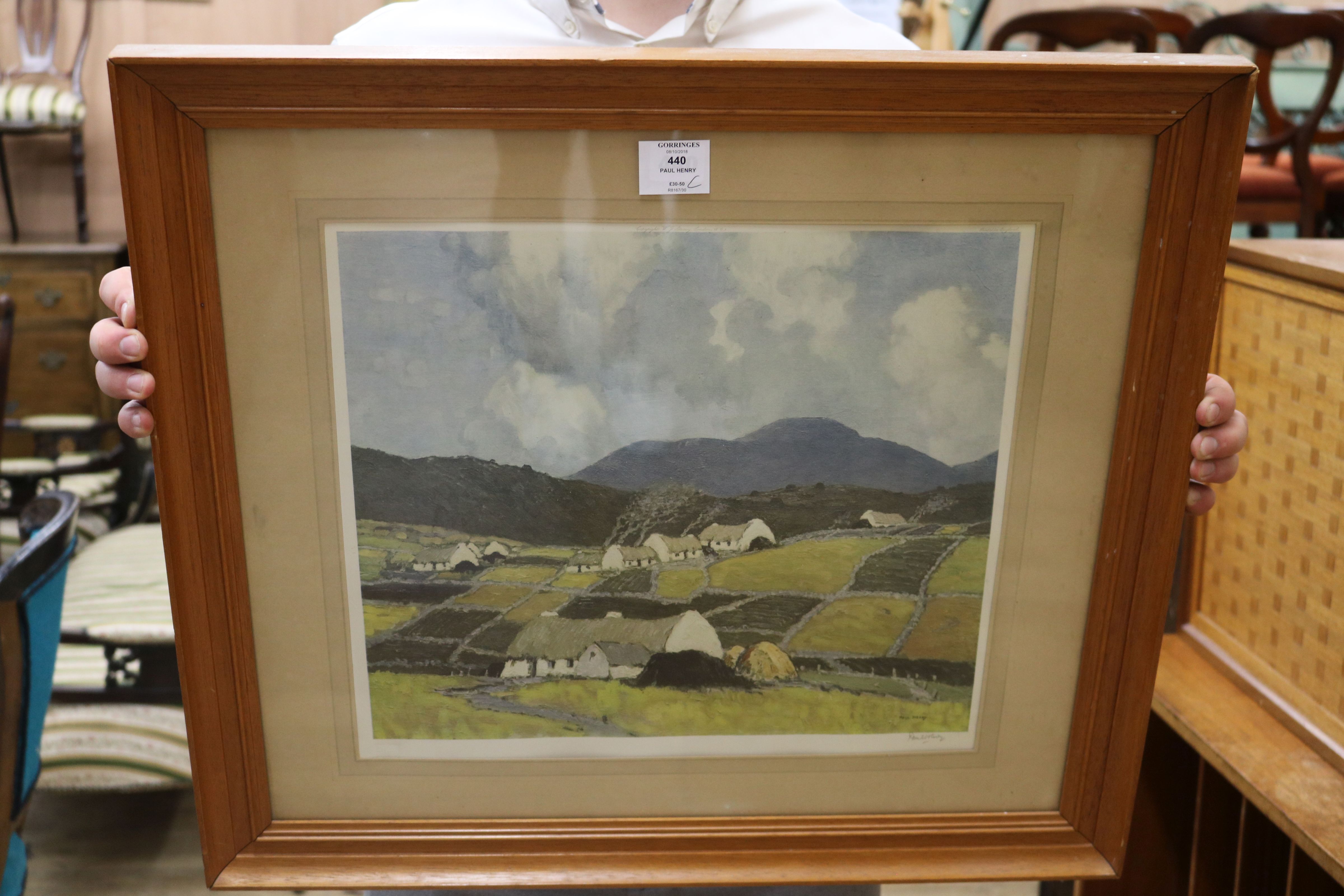 Paul Henry, a signed proof print, The Kingdom of Kerry, signed in ...