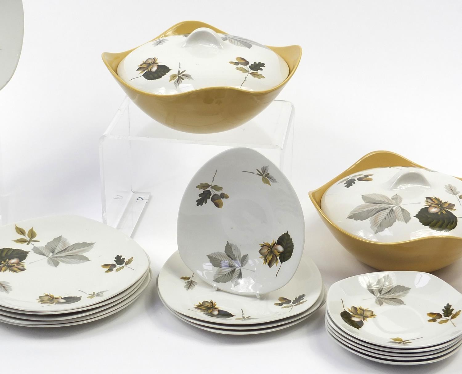 Midwinter Stylecraft dinnerware, shape 7-64 including lidded tureens ...