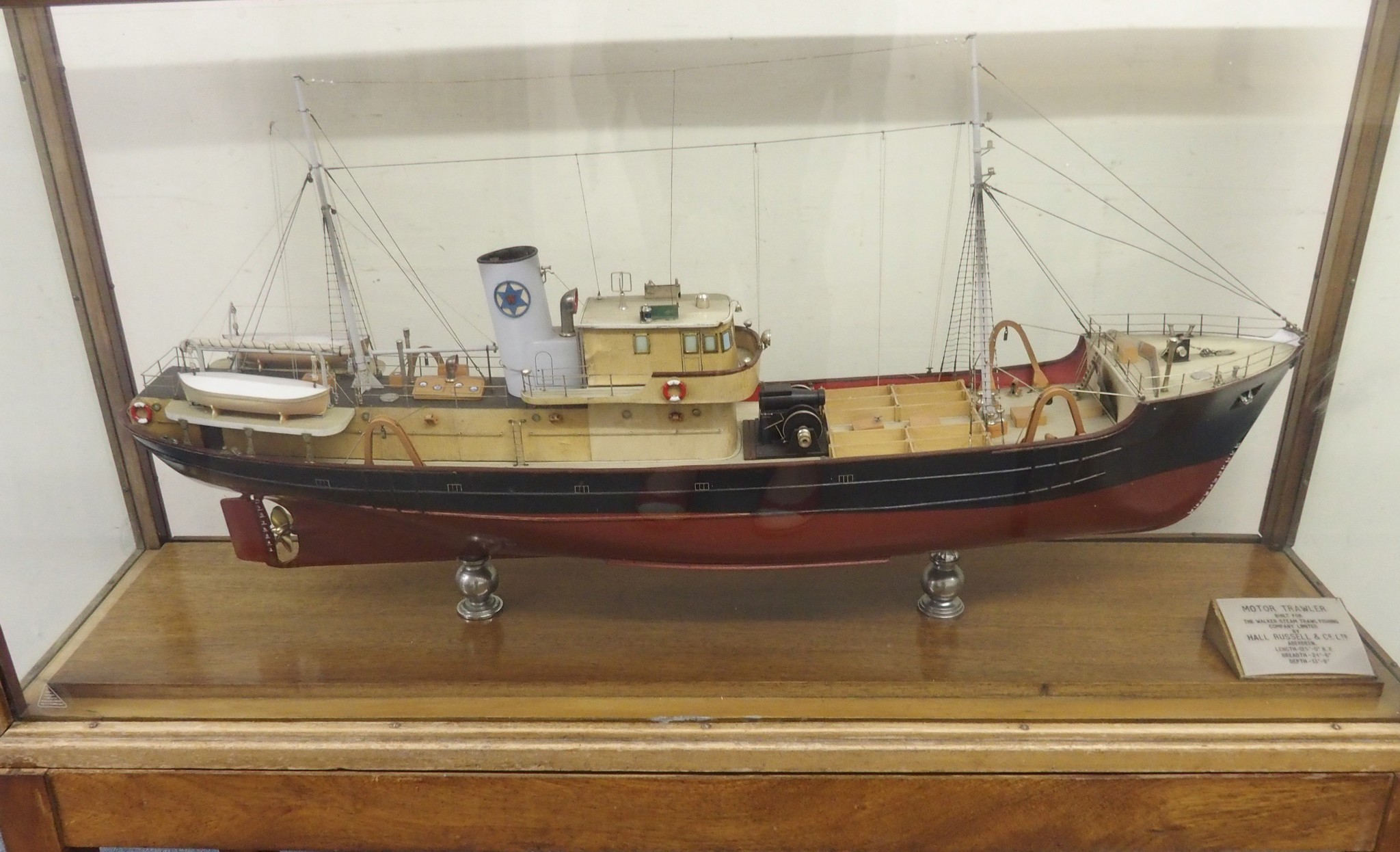 A Shipbuilder's scale model of a motor trawler built for the Walker ...