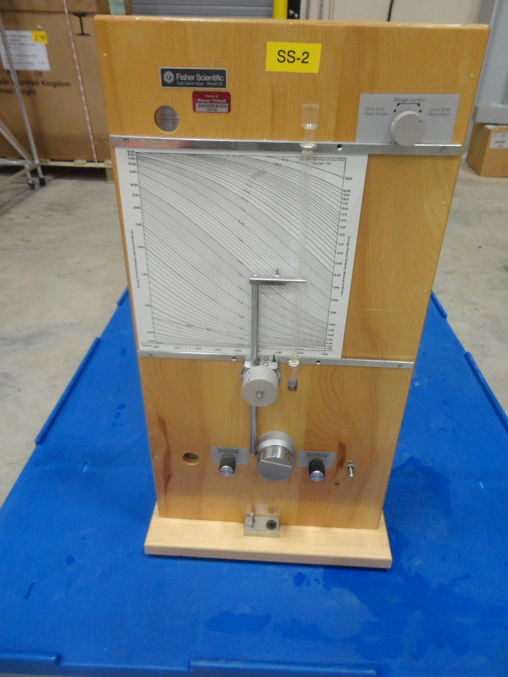 FISHER SCIENTIFIC SUB SIEVE SIZER, MODEL 95 ALL EQUIPMENT IS SOLD AS IS ...