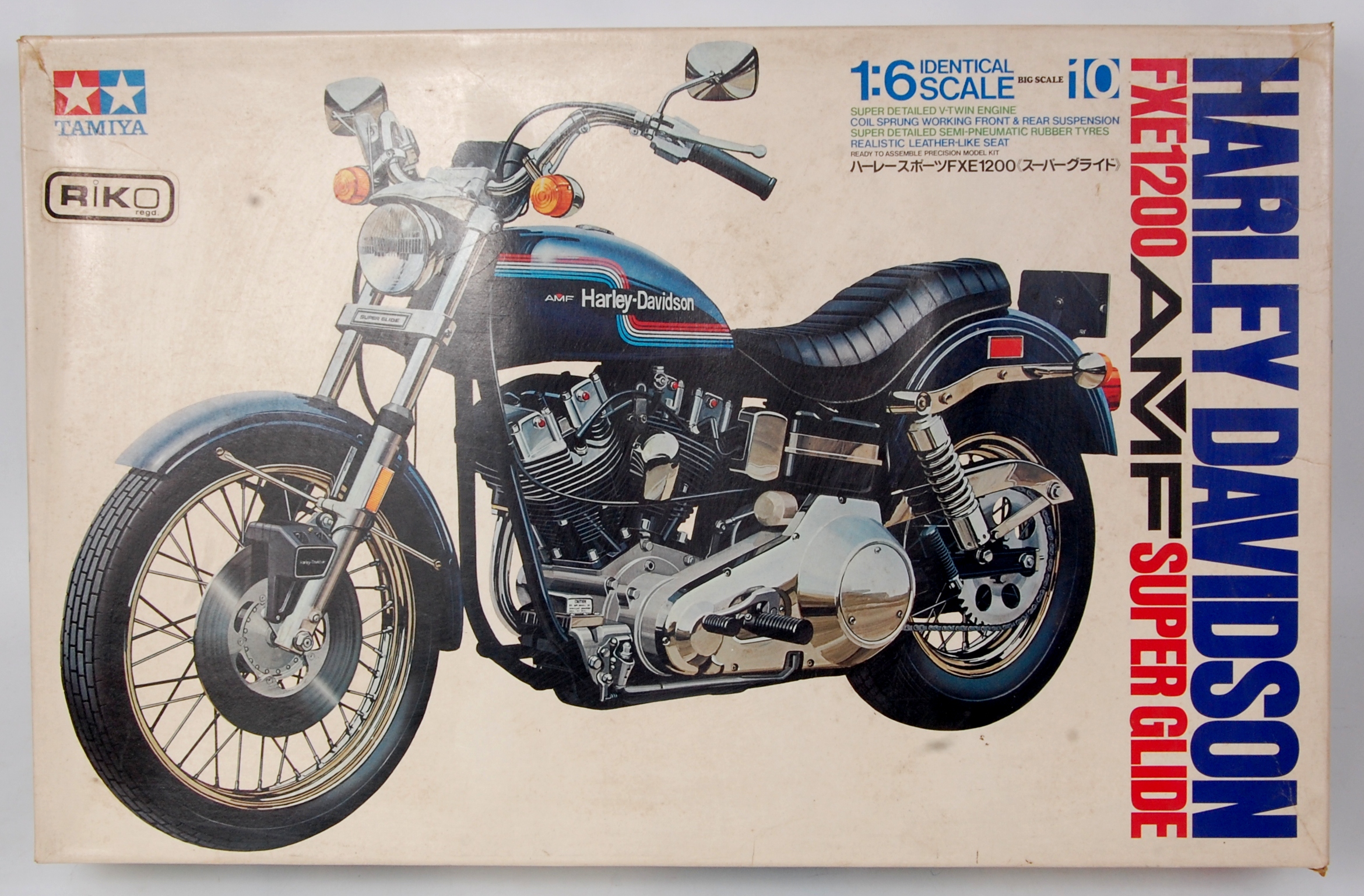 Tamiya 1/6th scale plastic kit for a Harley Davidson FXE 1200 AMF Super ...