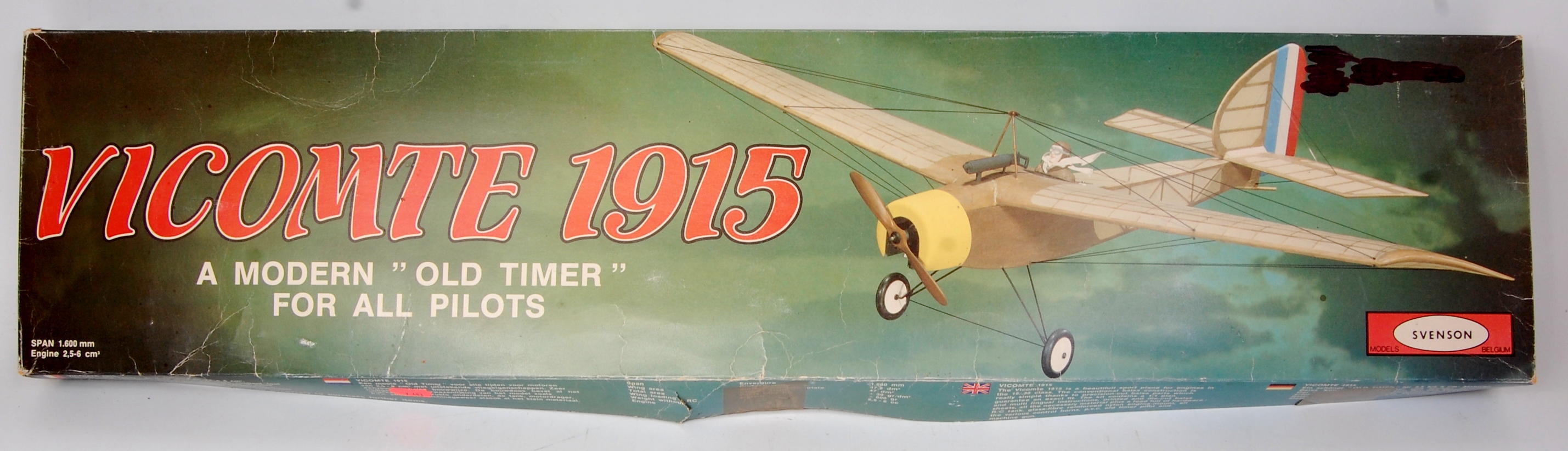 Svenson Models of Belgium Balsa wood kit for a Vicomte 1915, un-made ...