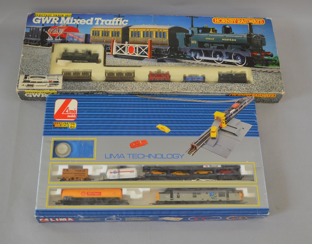 OO Gauge. Hornby & Lima train sets. Includes Lima Class 37 motorail set ...