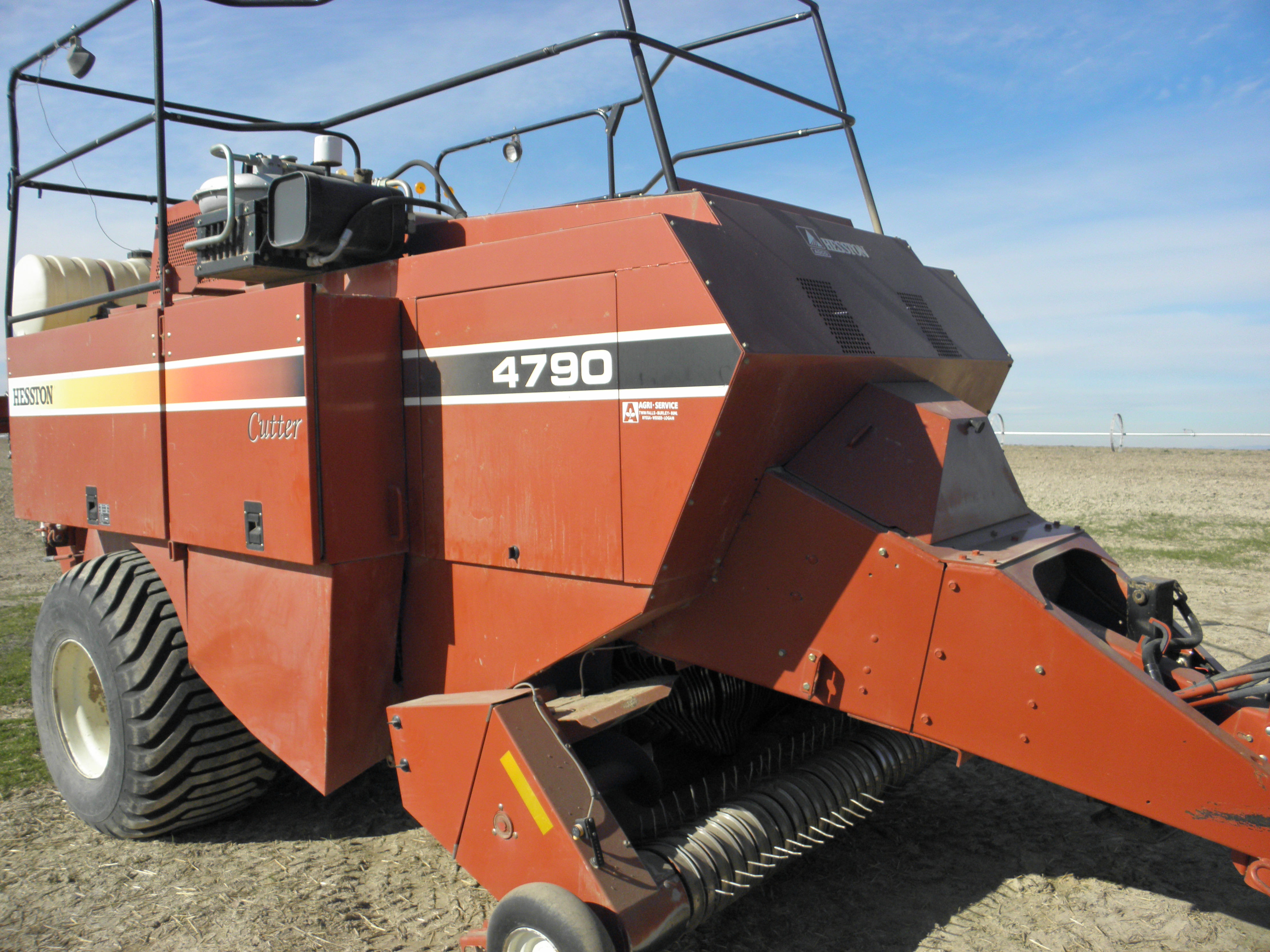 Hesston 4790 3X4 PTO baler w/recutter Harvest Tech Conditioner yearly ...