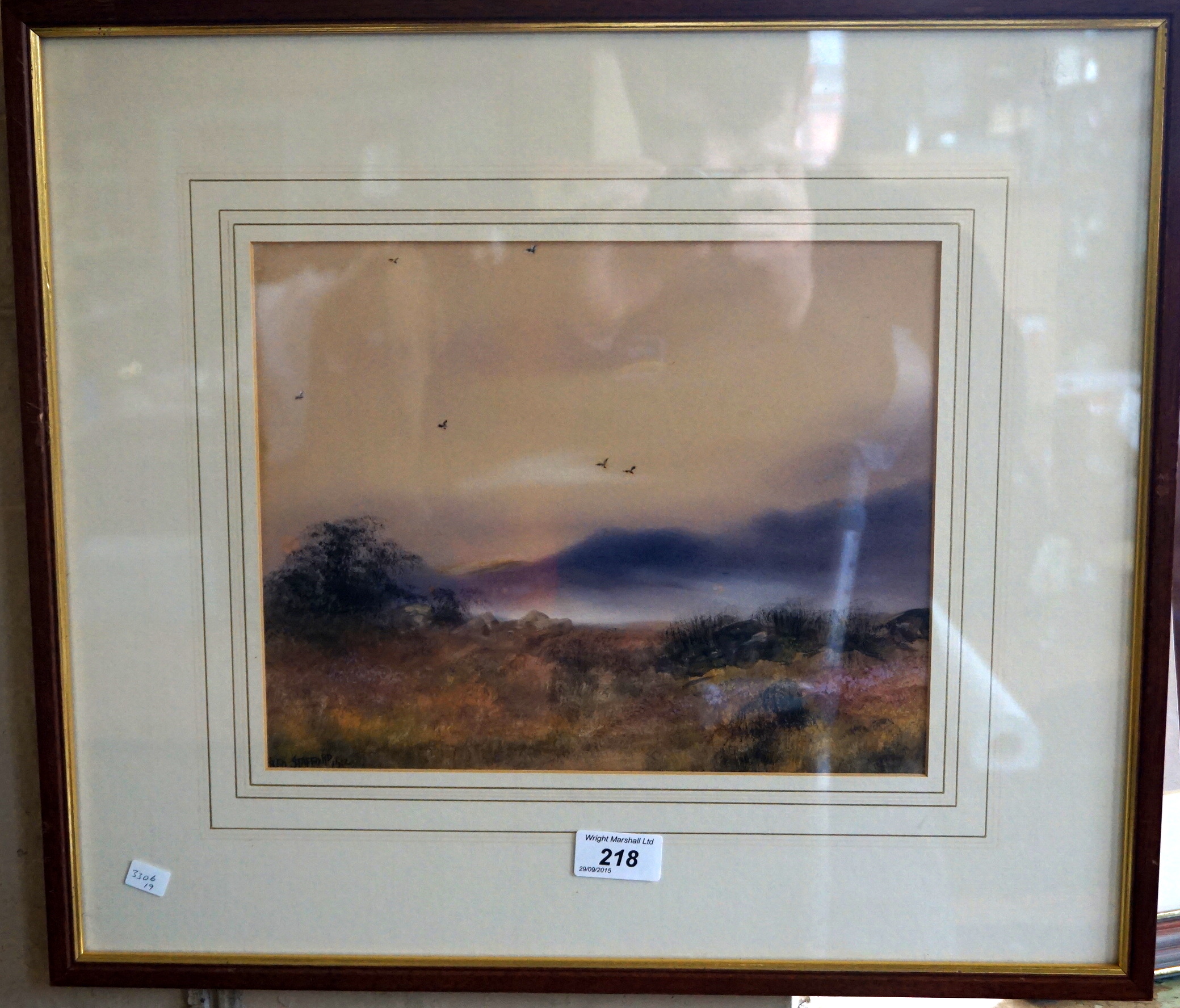 Fred Stafford (b.1912) gouache landscape.