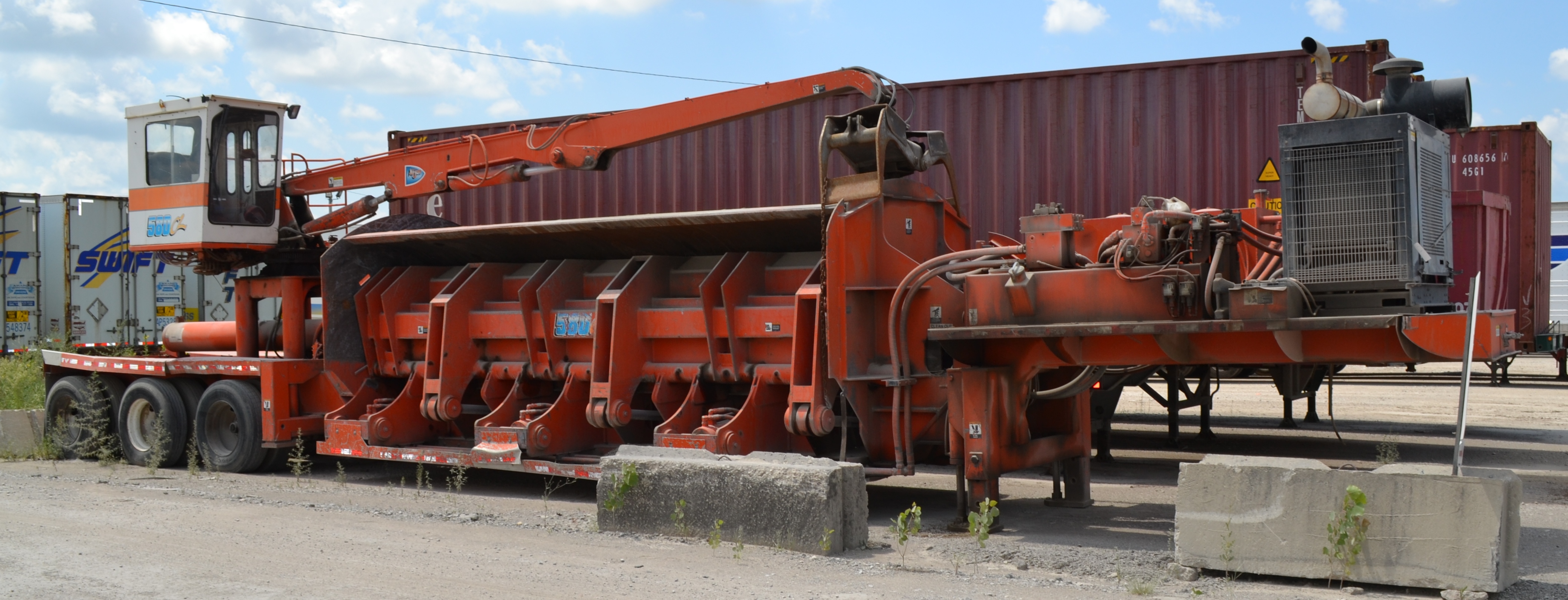 2003 Al-Jon Model 580CL Portable Auto Logger/Baler, Triple Axle, Diesel ...