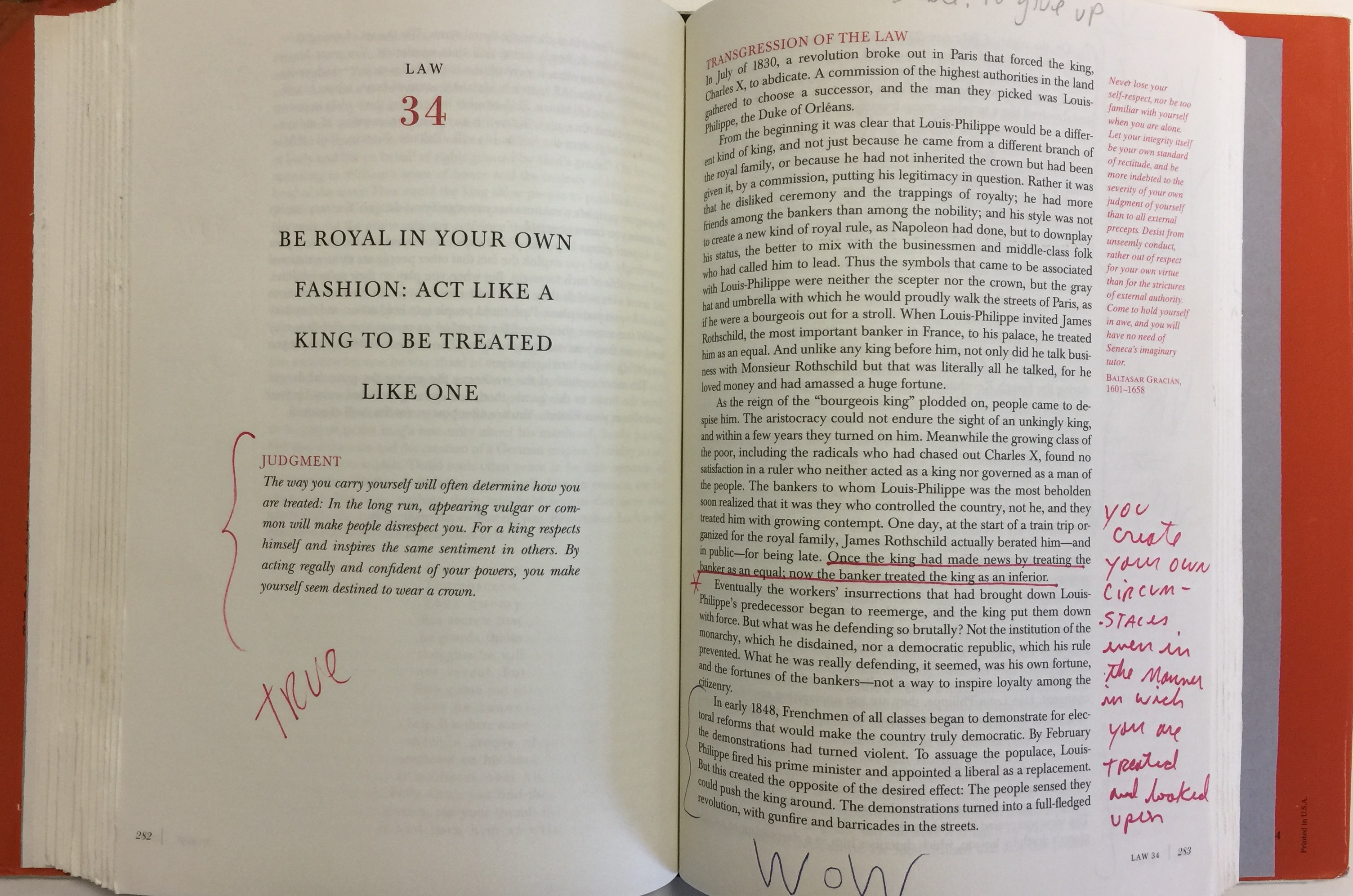 48 LAWS OF POWER ANNOTATED BY MICHAEL JACKSON. A copy of Robert Greene ...