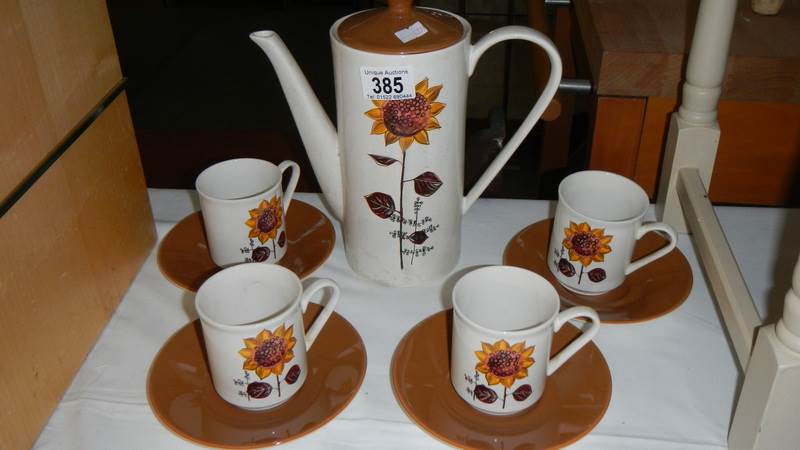 A 1970's coffee set.