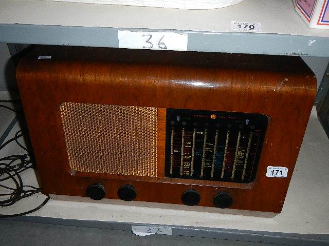 An old Pye radio, Cambridge, England.