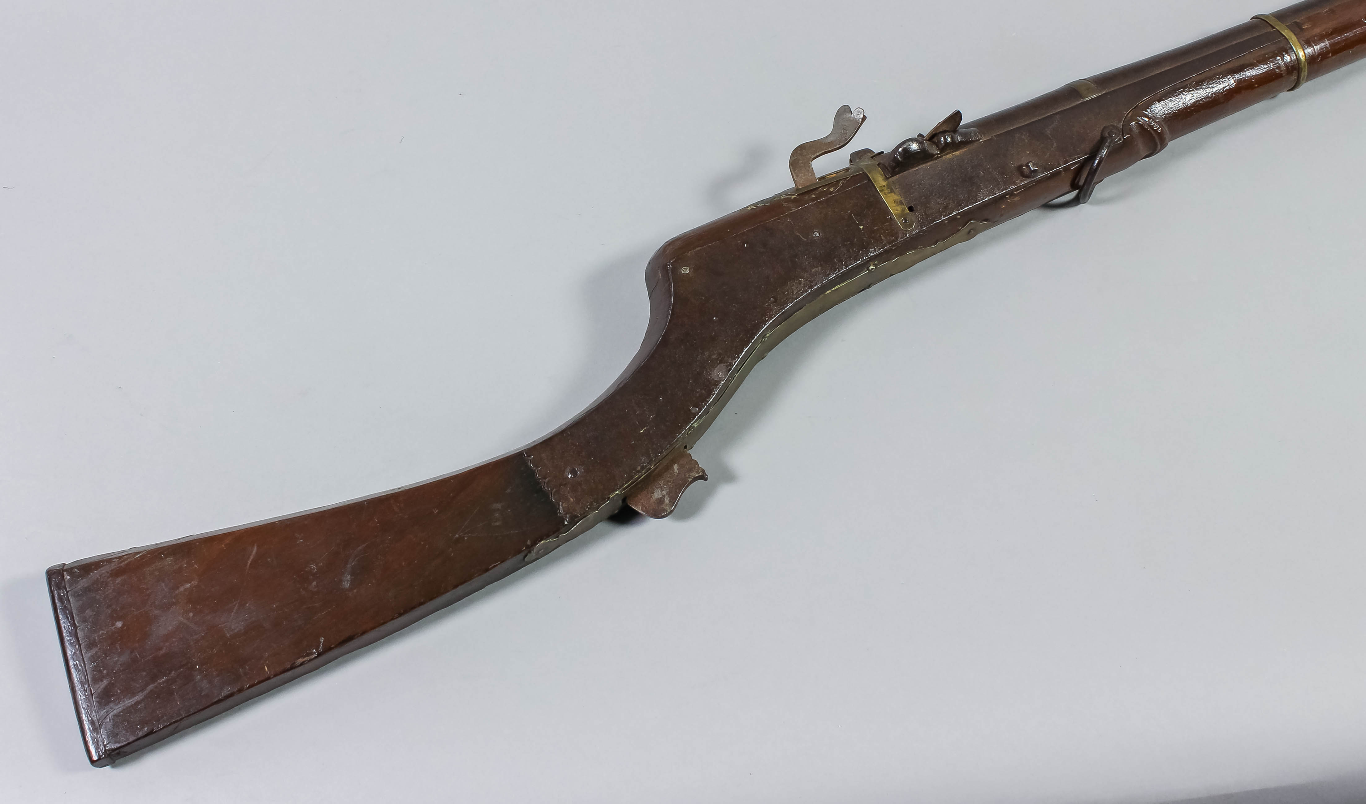 An 18th/19th Century Indian or Persian matchlock smooth bore musket ...