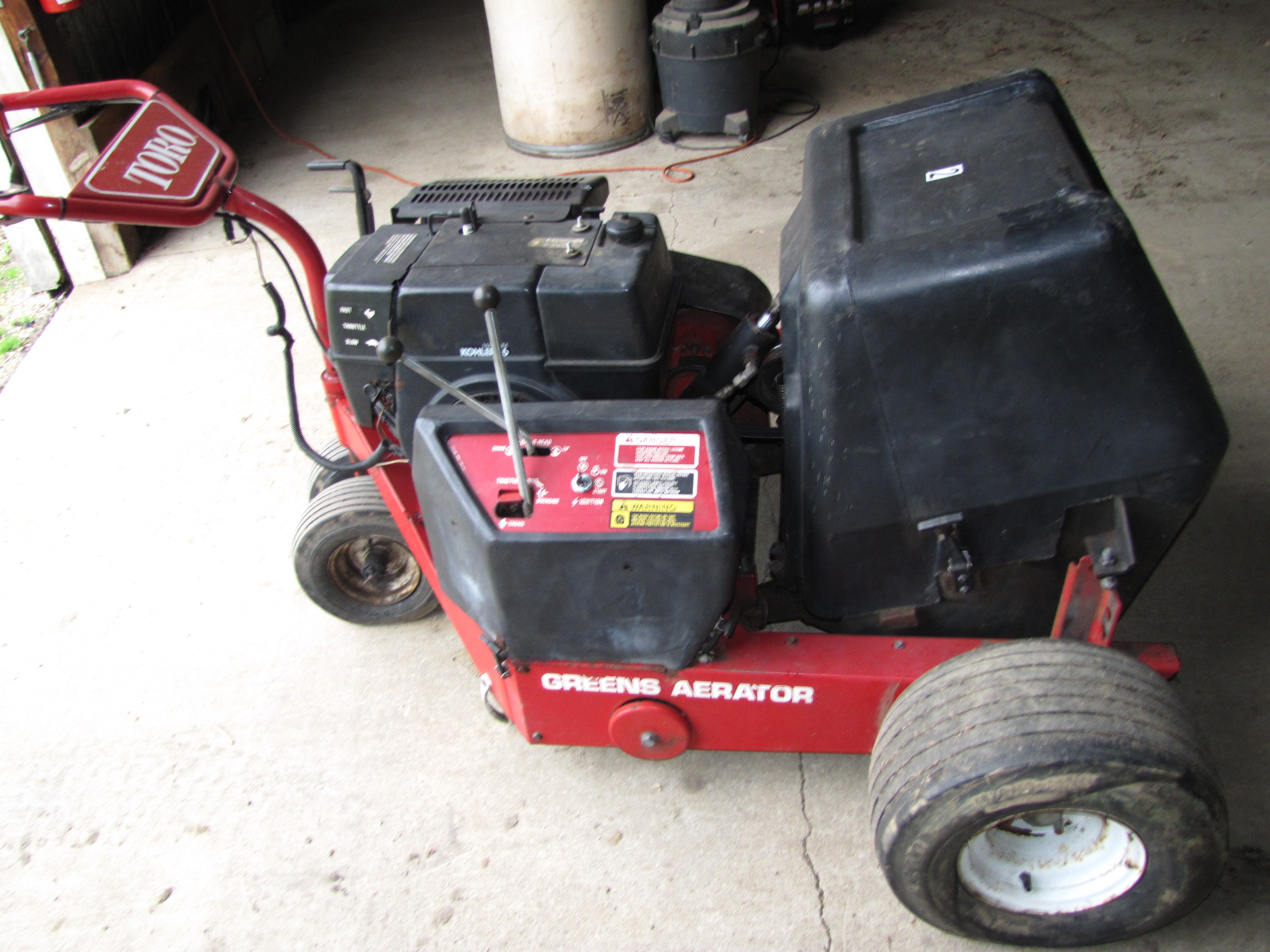 Toro Greens Aerator, 2’ aerating width, walk behind unit, Kohler engine ...