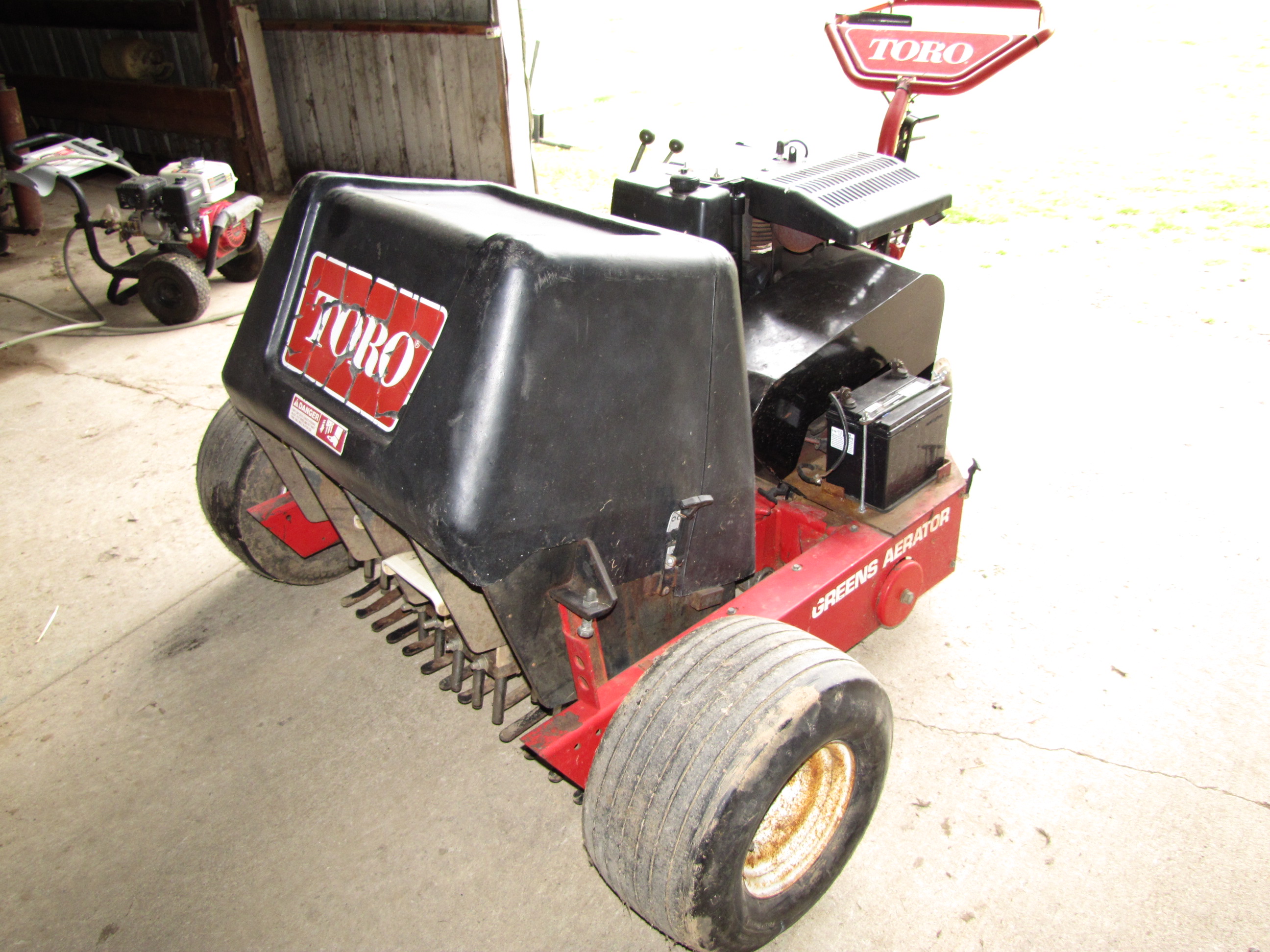 Toro Greens Aerator, 2’ aerating width, walk behind unit, Kohler engine ...