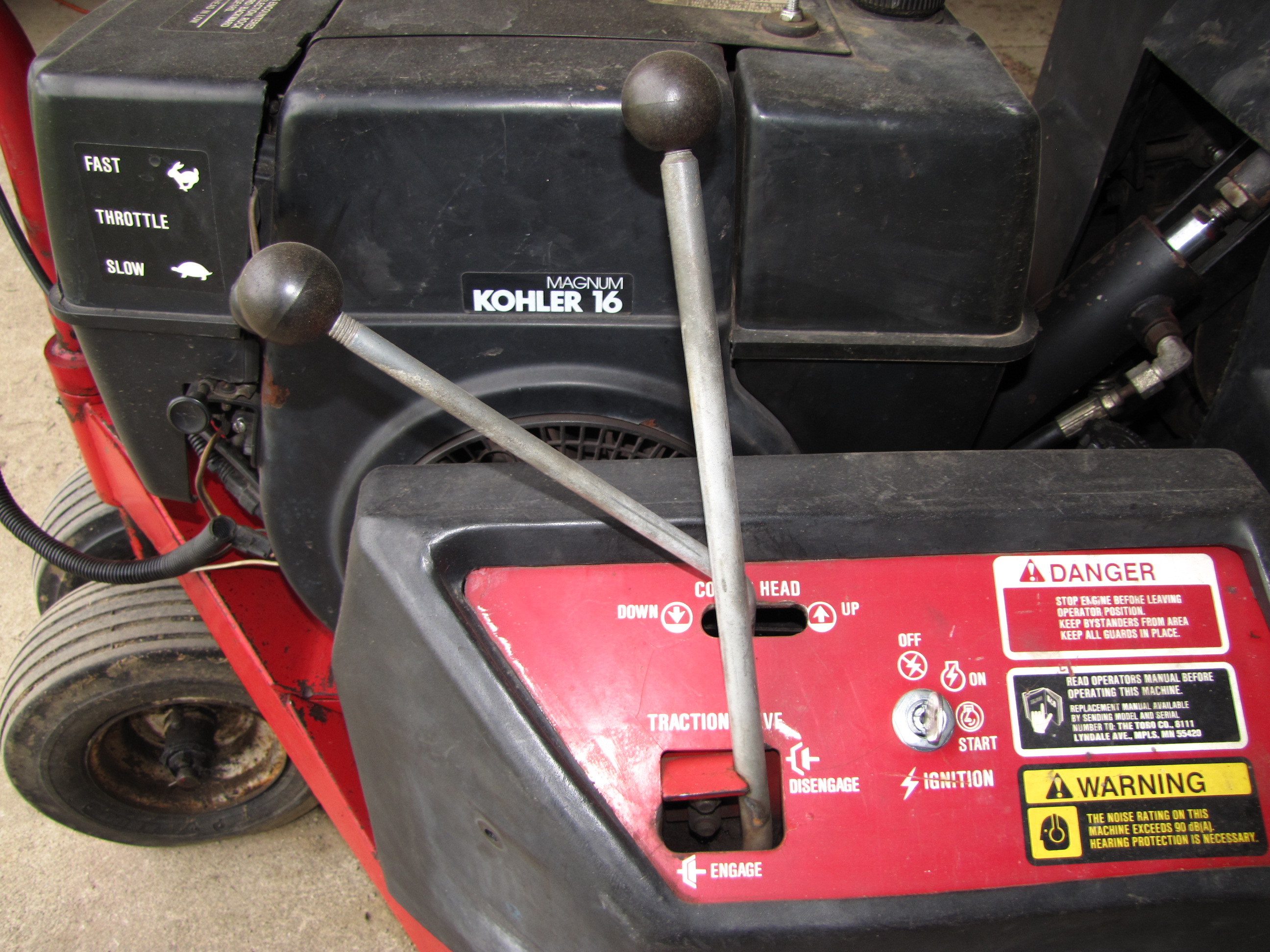 Toro Greens Aerator, 2’ aerating width, walk behind unit, Kohler engine ...