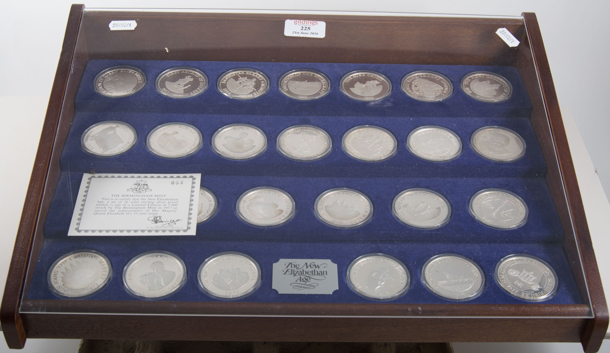 The Birmingham Mint set of 26 sterling silver proof medals "The New ...