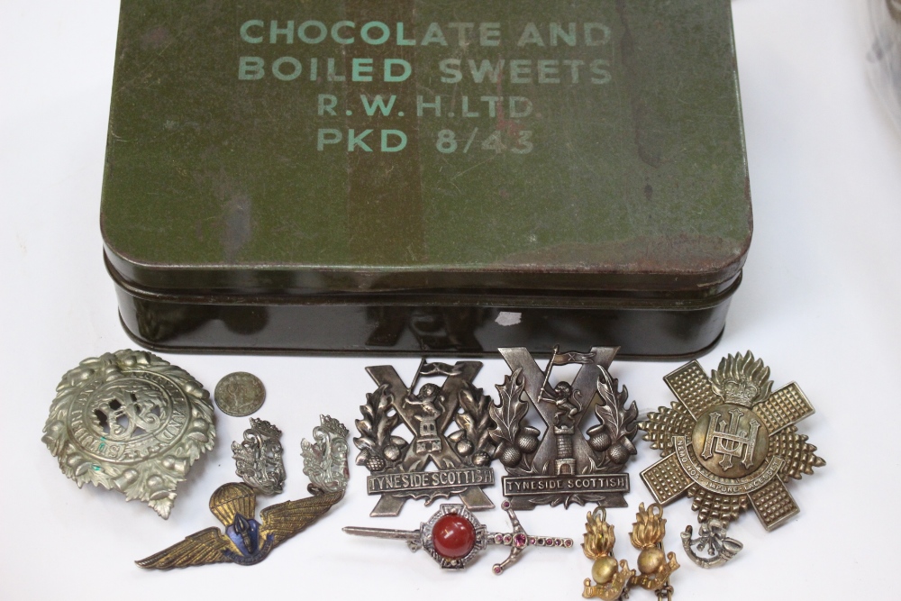 WW2 British large size Chocolate and Boiled Sweets ration tin. RWH Ltd ...