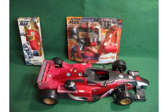 Action Man F1 racing car - 26" long, a boxed Action Man Grand Prix ...