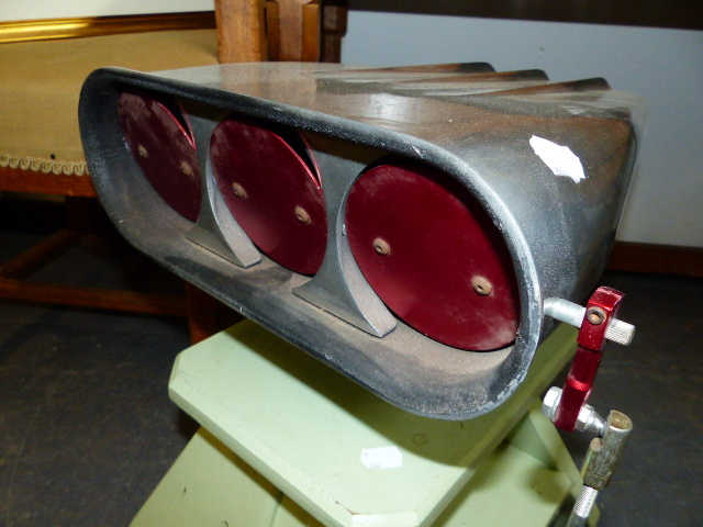 A VINTAGE CAST ALLOY BUG CATCHER AIR INTAKE FOR AN AMERICAN V8 ENGINE ...