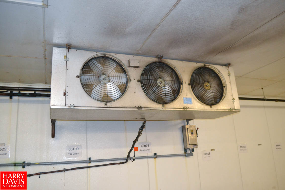 Bohn 3 fan Freon evaporators/ blowers (upstairs in N.E cooler)