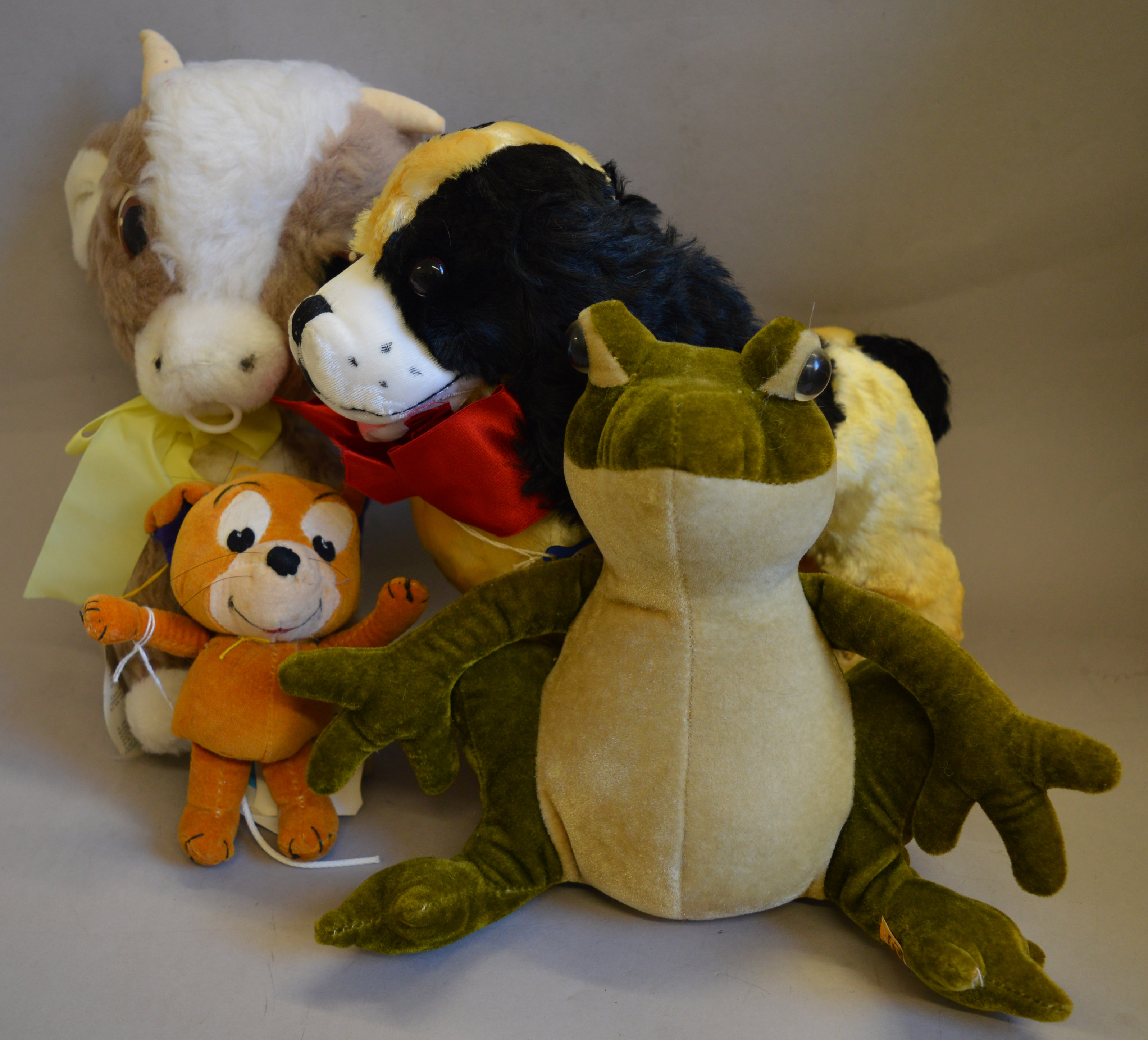 Four vintage Merrythought toys: Tom and Jerry Jerry Mouse with tag ...