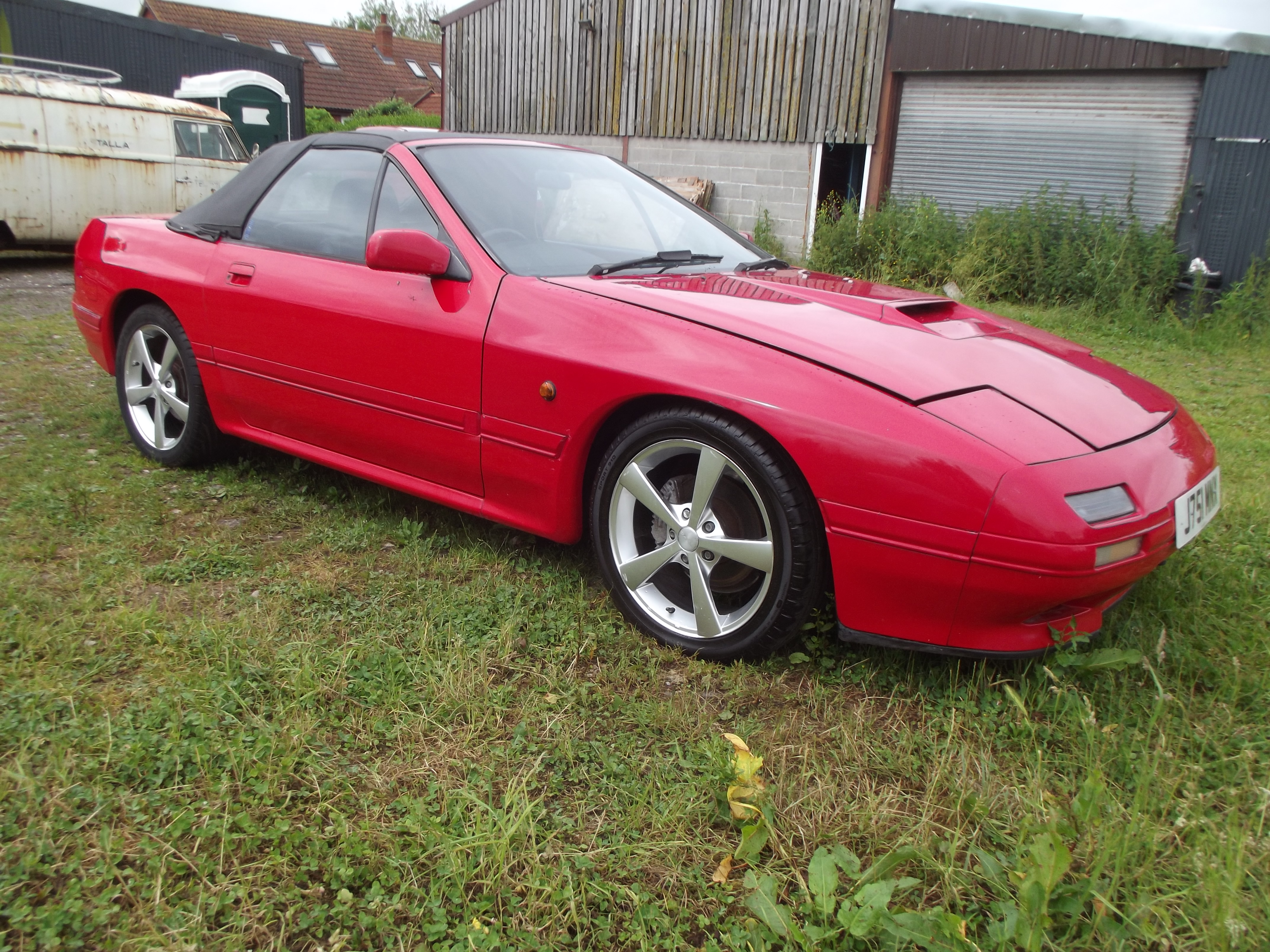A 1991 Mazda RX7 Turbo II convertible, registration number J751 MNX ...