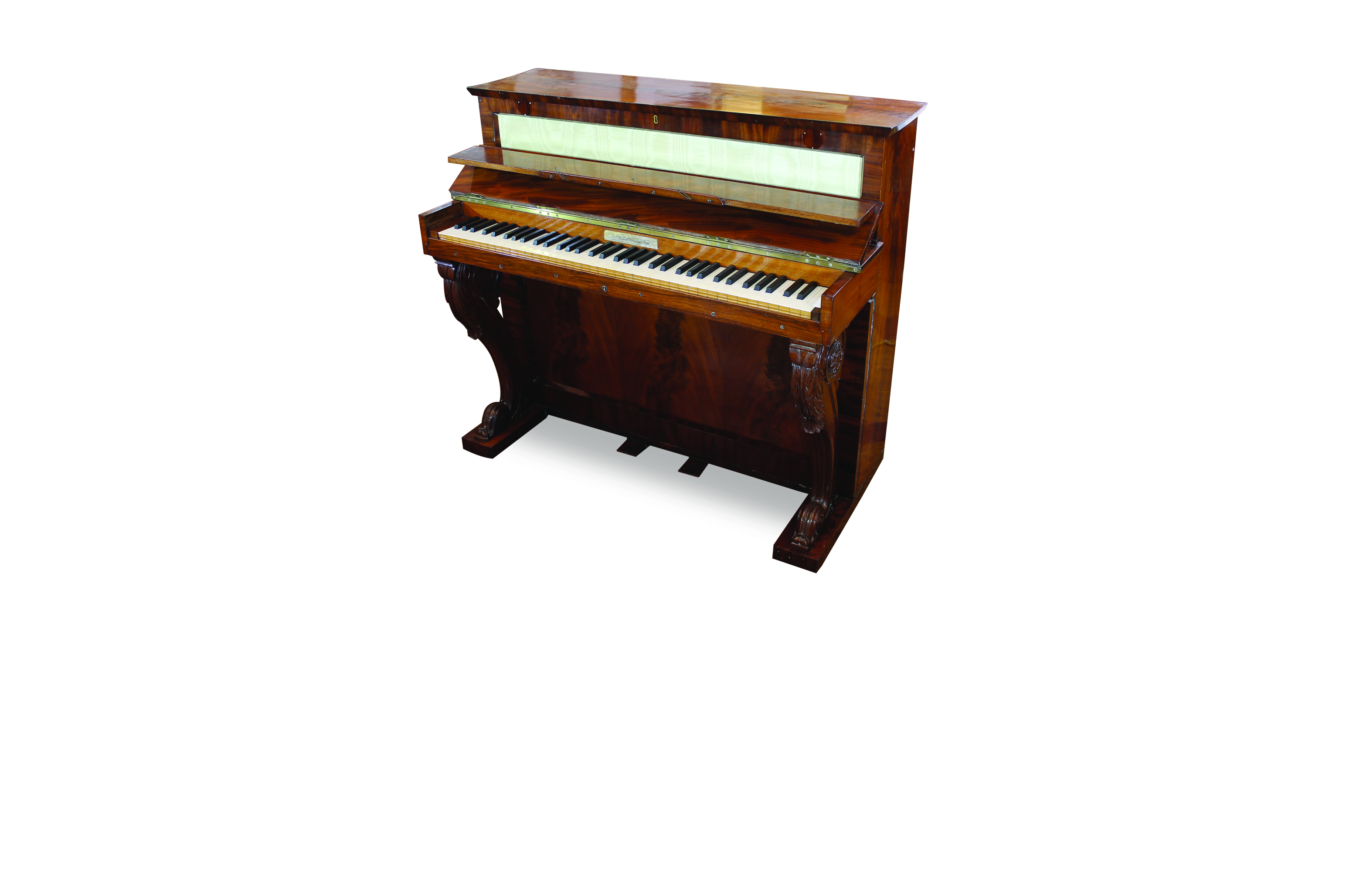 A 'Piccolo' upright piano by Wornum, London, circa 1830 The mahogany ...