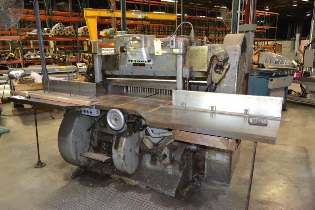 Seybold 40 in. Paper Cutter Model CFB-P, S/N 3234, with Right & Left 20 ...