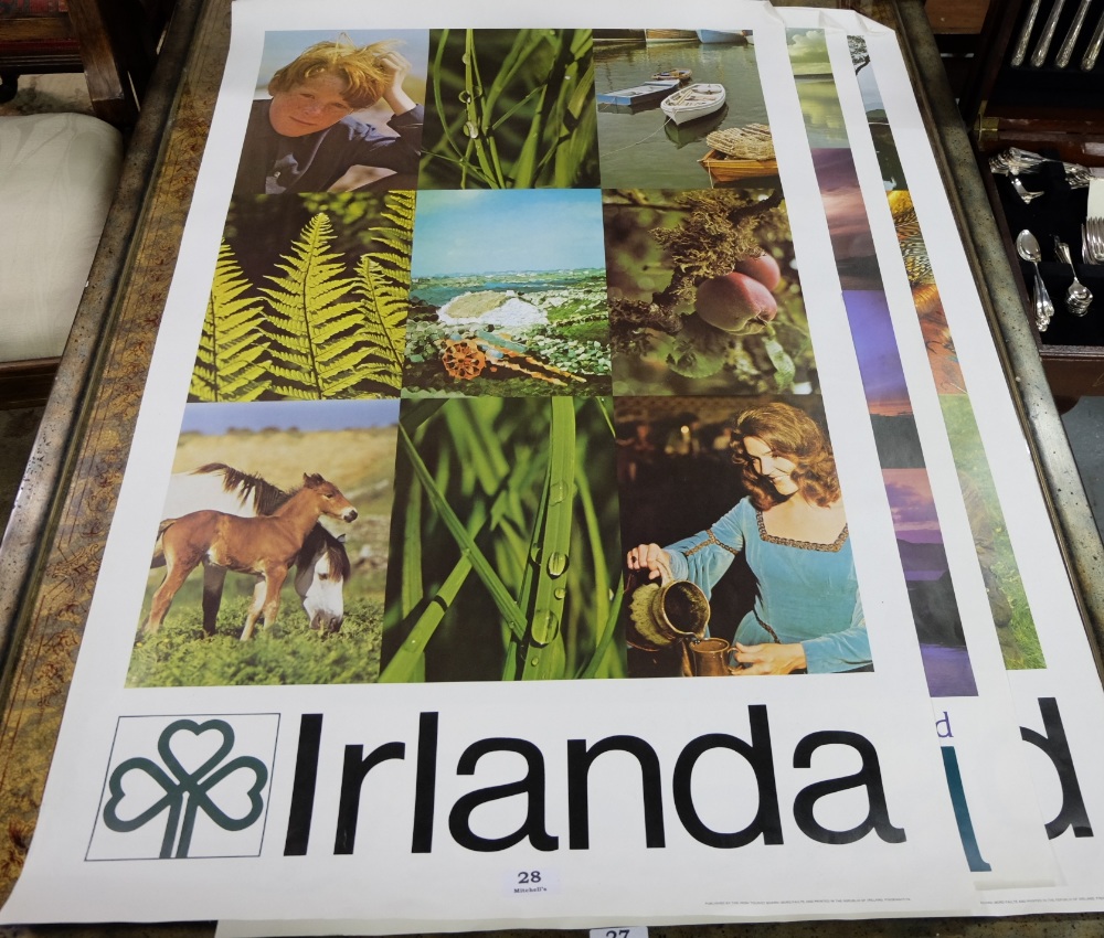 3 Irish Tourist Board Posters of Ireland, with collages of various ...