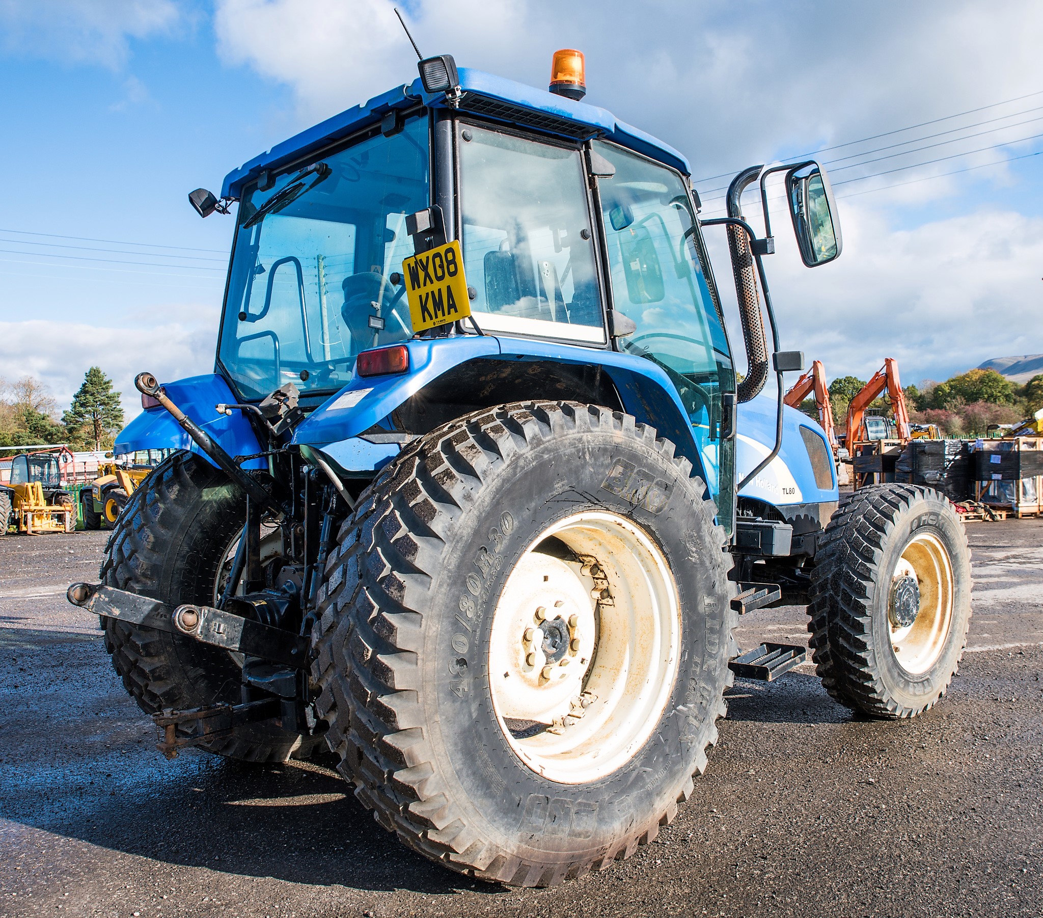 New Holland TL80A diesel tractor Year: 2008 S/N: HJS098239 Recorded ...