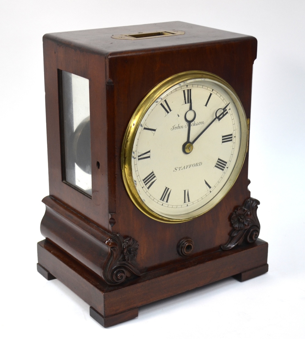 John Jackson, Stafford, a 19th century mahogany cased night watchman's ...