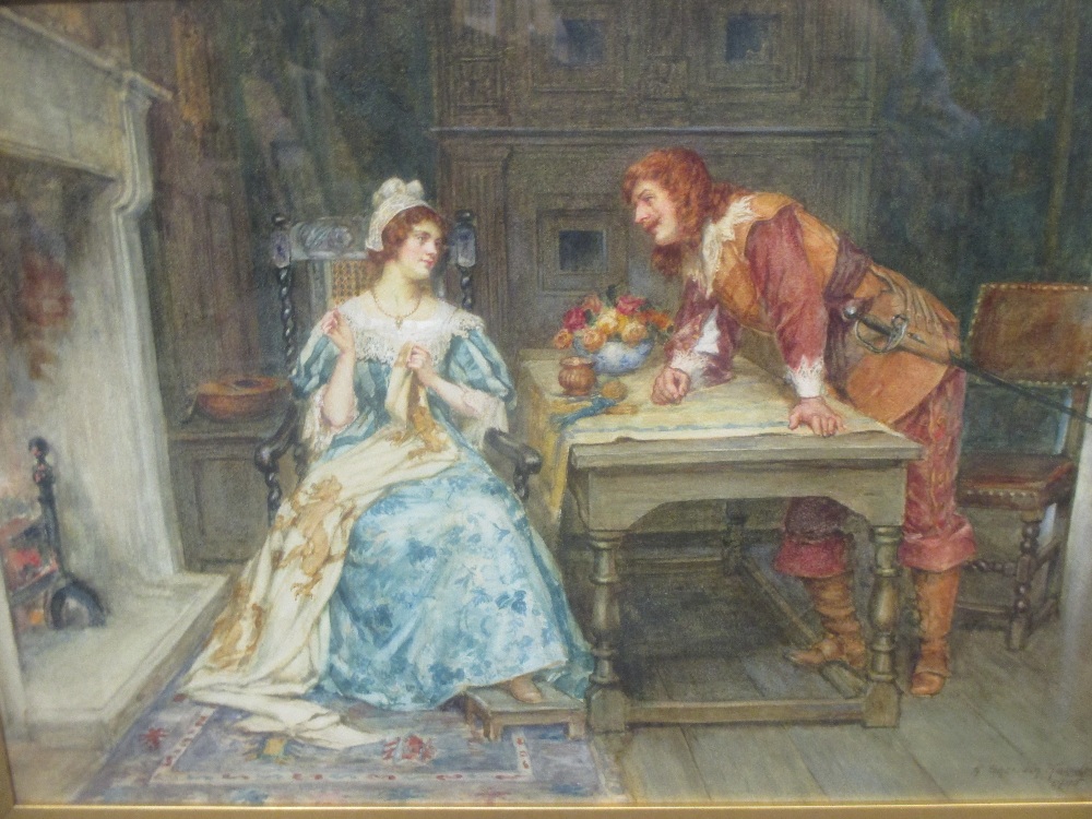 George Sheridan Knowles (British, 1863–1931), Golden Threads ...