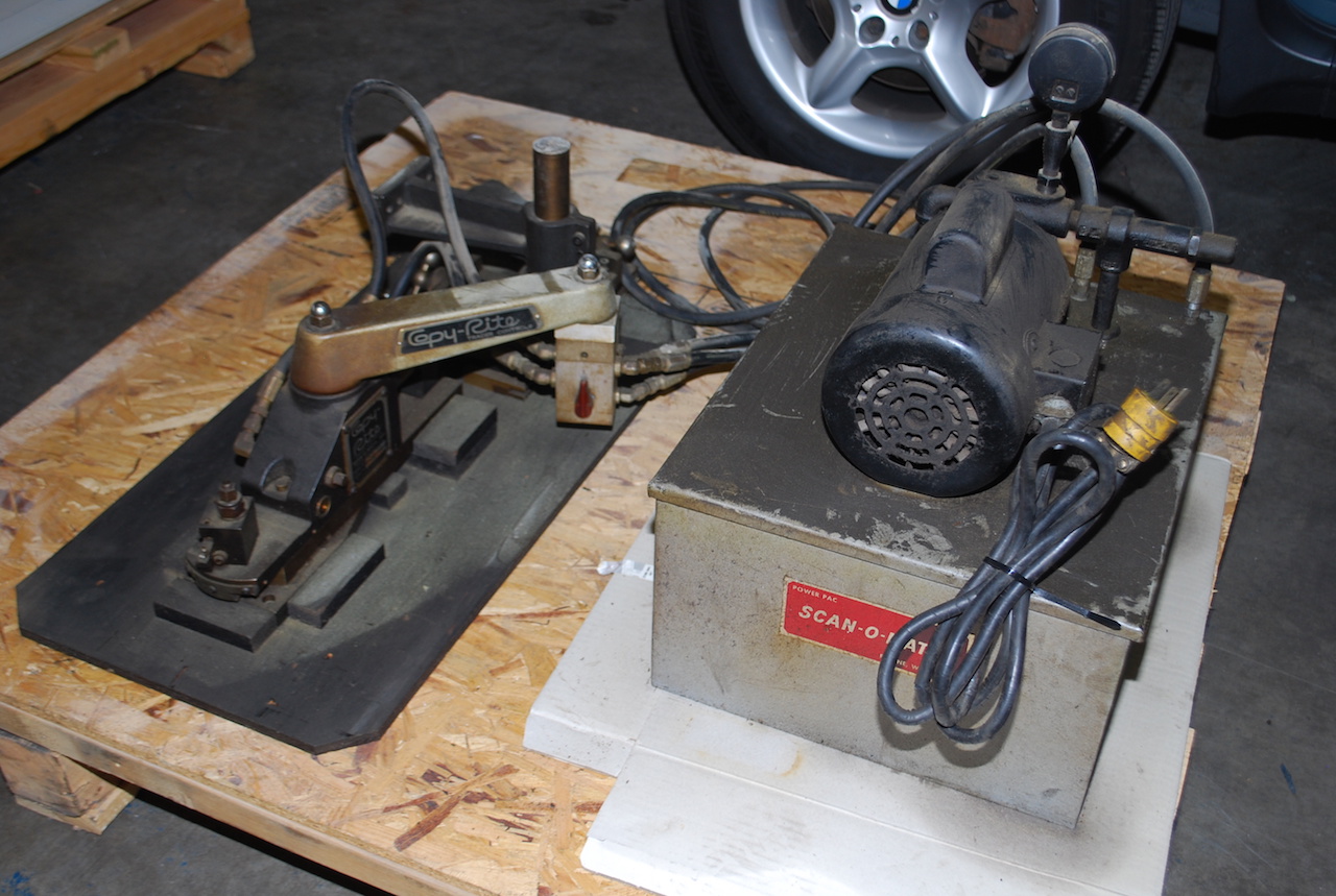 SCAN-O-MATIC COPY RITE MODEL NO. MD-3 TRACER ATTACHMENT: S/N 175-486; 1 ...