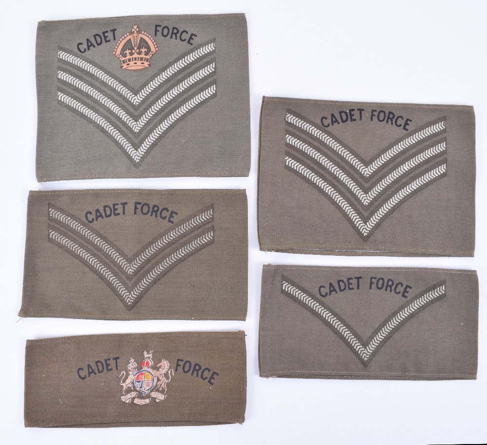 Army Cadet Forces Badges and Insignia, Six cards of mixed cadet badges ...