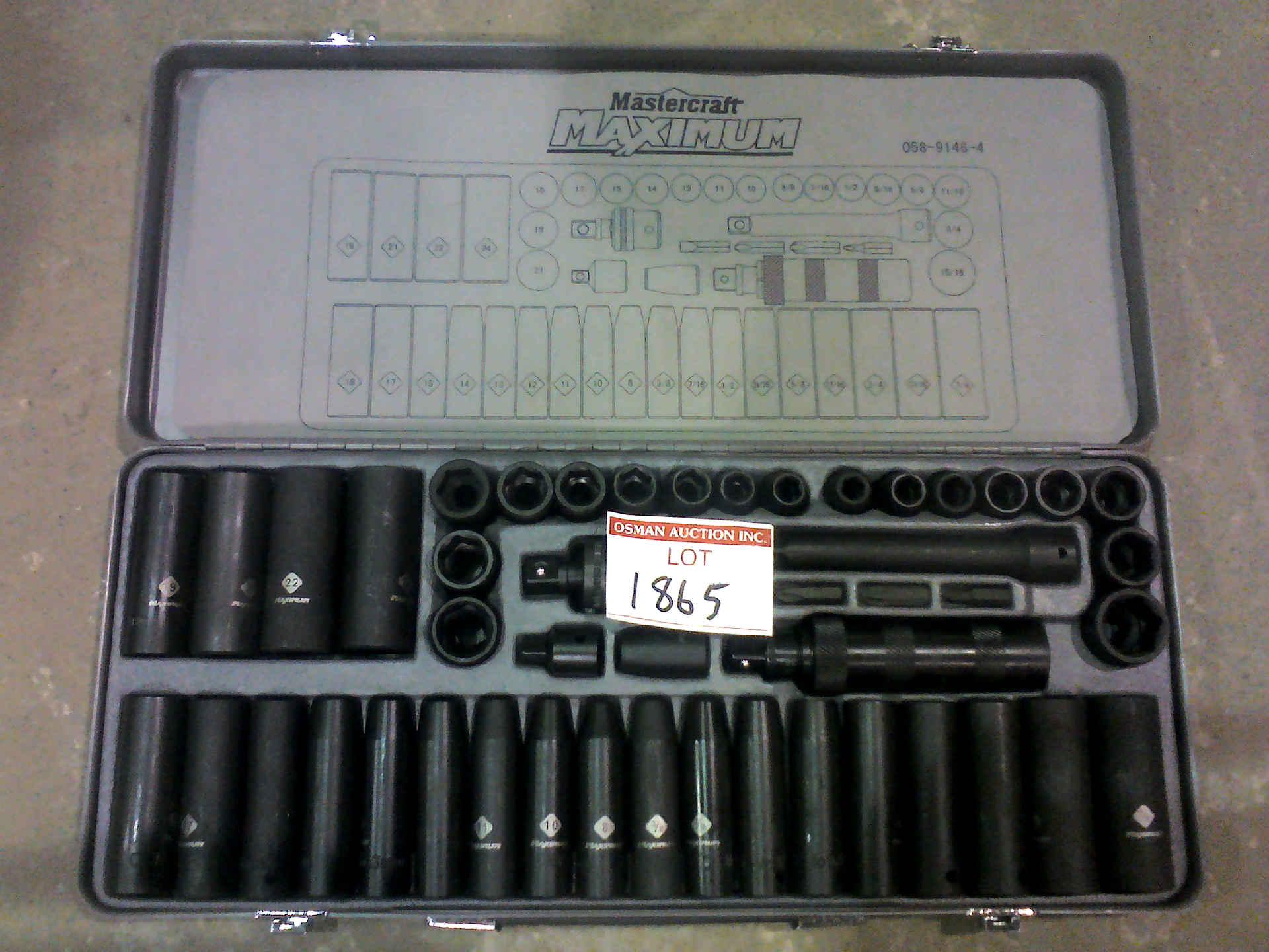 TO 001 MASTERCRAFT 1/2" DRIVE 48 PIECE IMPACT SOCKET SET