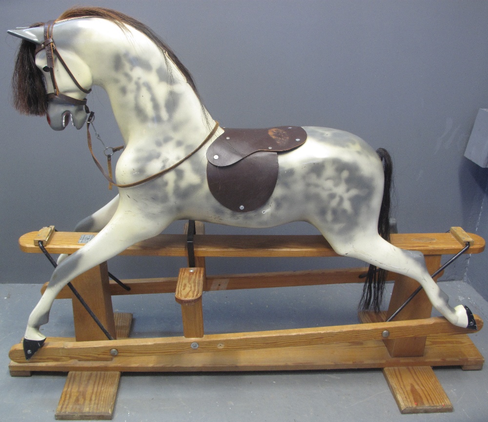 MODERN GOOD QUALITY LARGE CHILD'S ROCKING HORSE by Haddon rocking ...