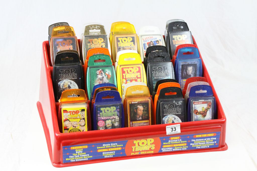 Top Trumps Shop Display / Advertising Stand containing approx. 32 Sets ...
