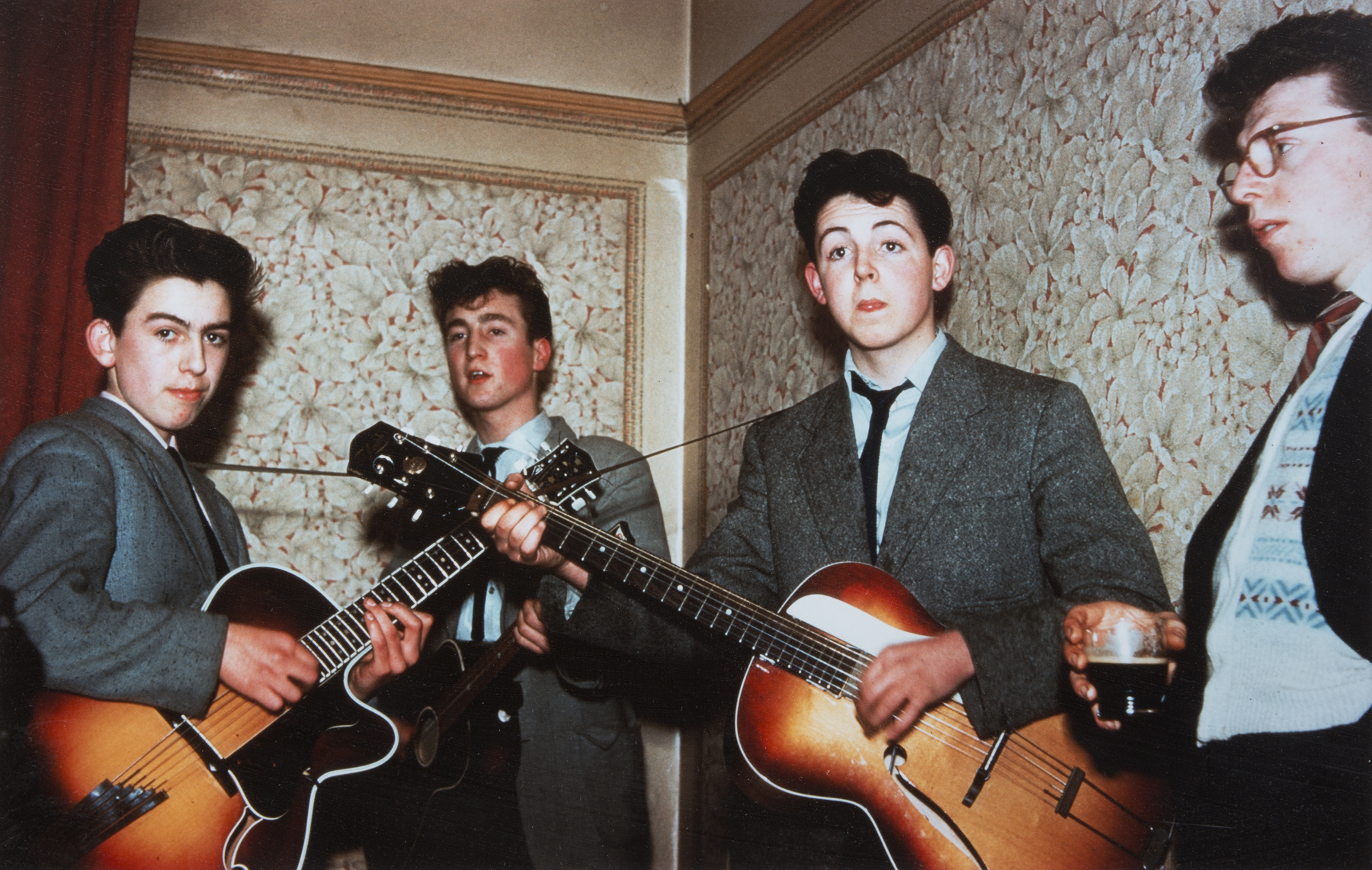 BEATLES EARLY PHOTOGRAPH BY MIKE McCARTNEY A color photograph of Paul ...