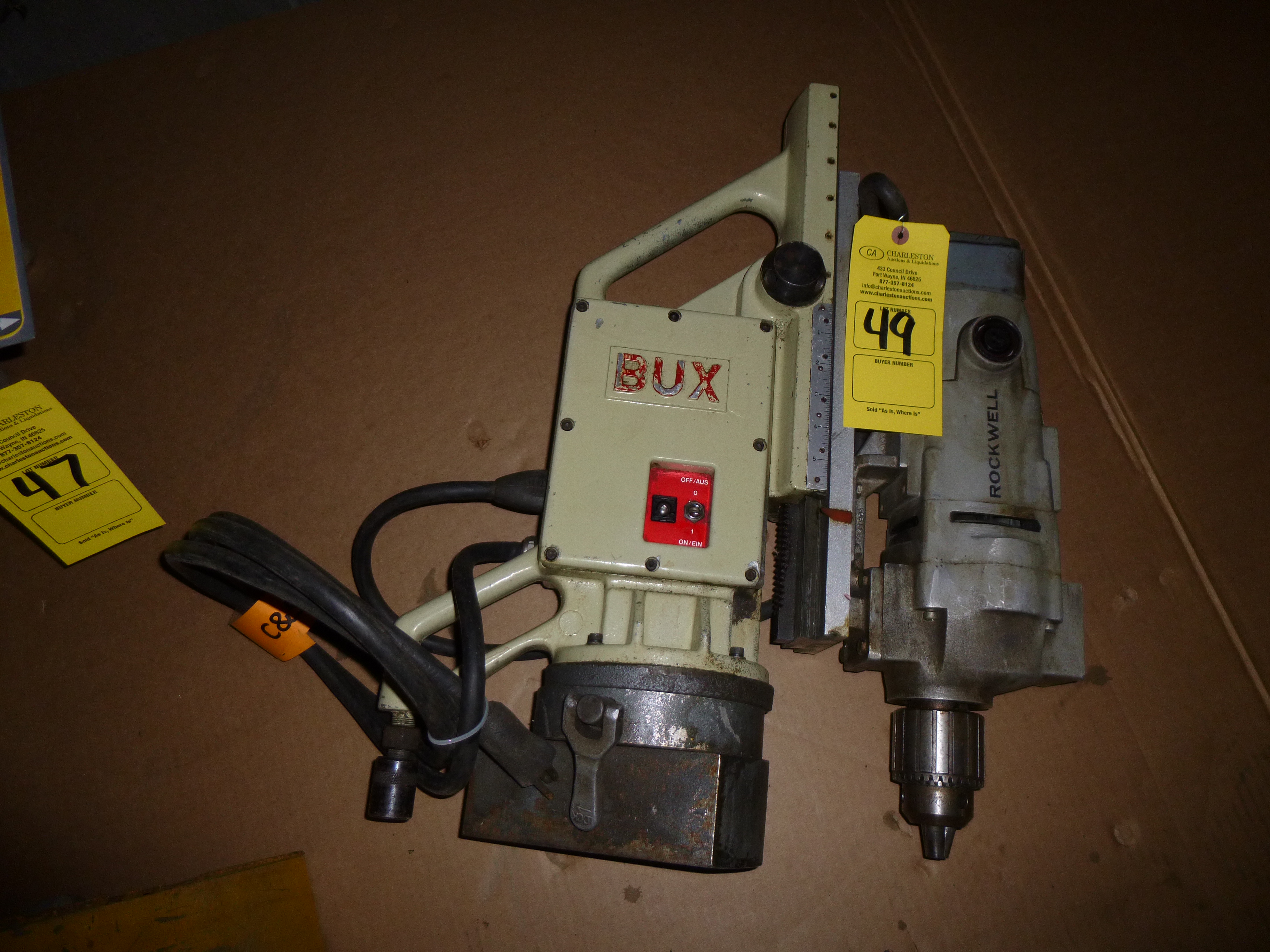 BUX / rockwell magnetic drill 250rpm 400rpm model DH 3/4 RP 110v ...