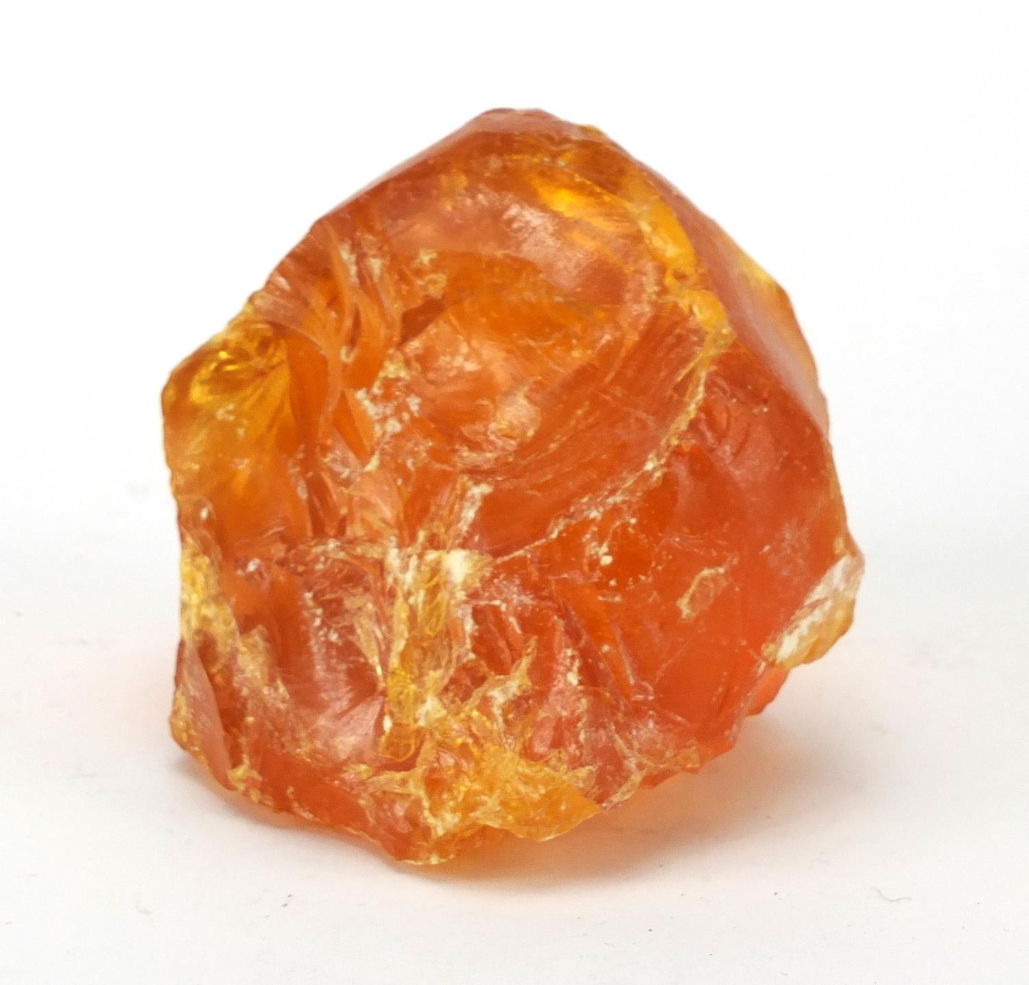 Large block of amber resin, 11cm high x 14cm wide : For Further ...