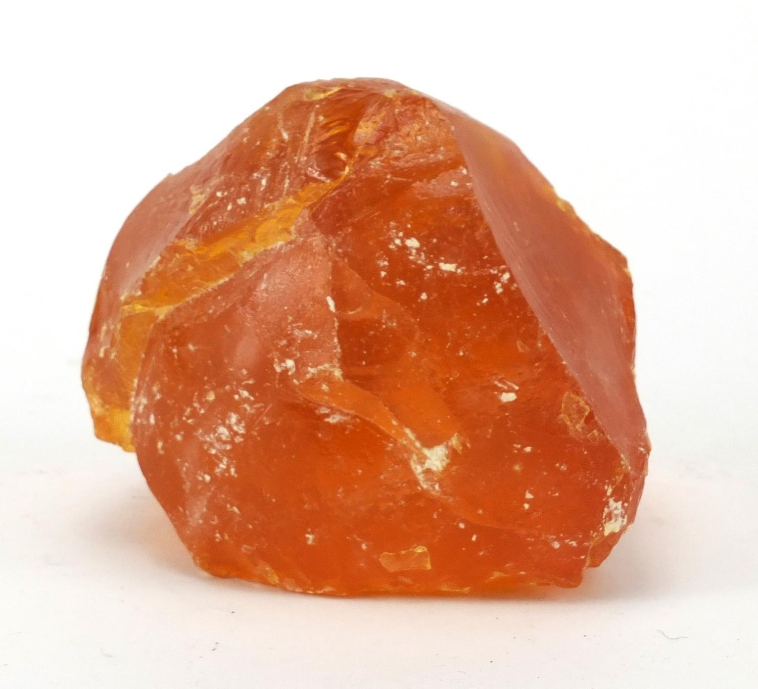 Large block of amber resin, 11cm high x 14cm wide : For Further ...